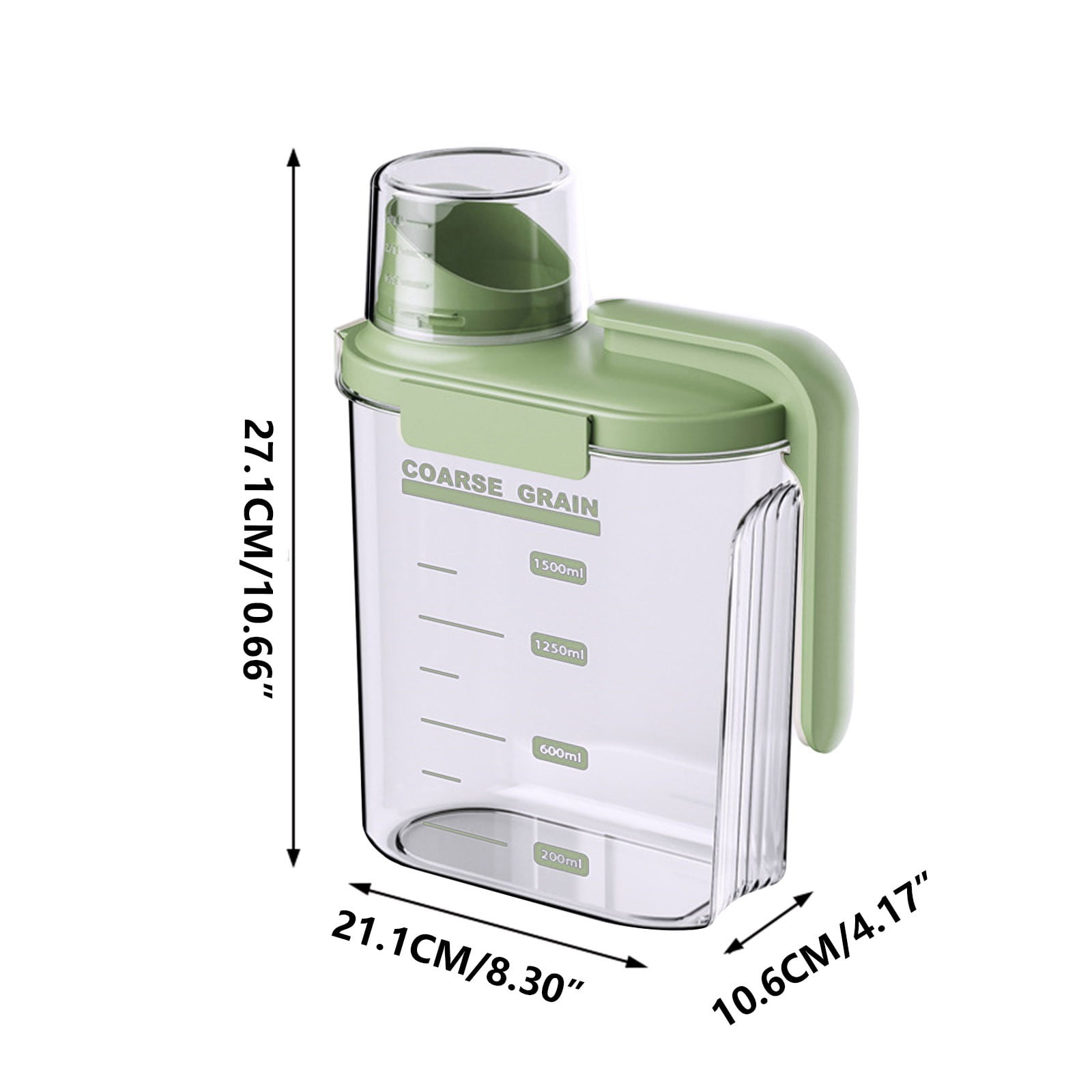 Yoloke Cereal Containers Storage, 1500ml Airtight Dry Food Storage ...