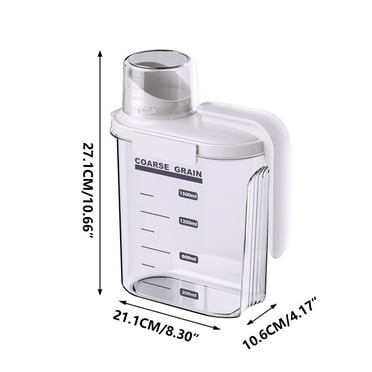 Rice Container 3KG Food Grain Cereal Flour Dispenser, Airtight Storage ...
