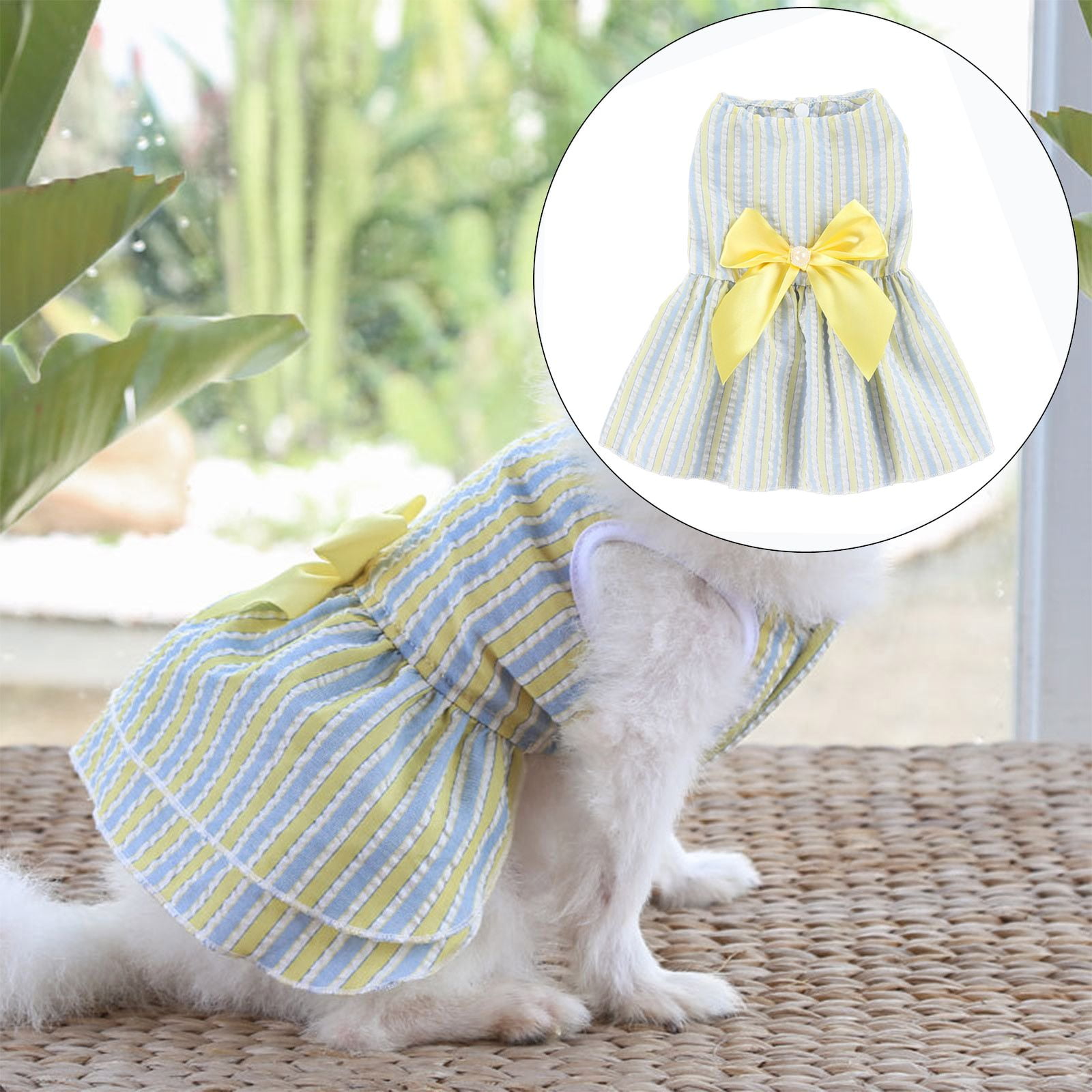 Yoloke Dog Dresses for Small Medium Dogs Puppy Clothes Summer Princess ...