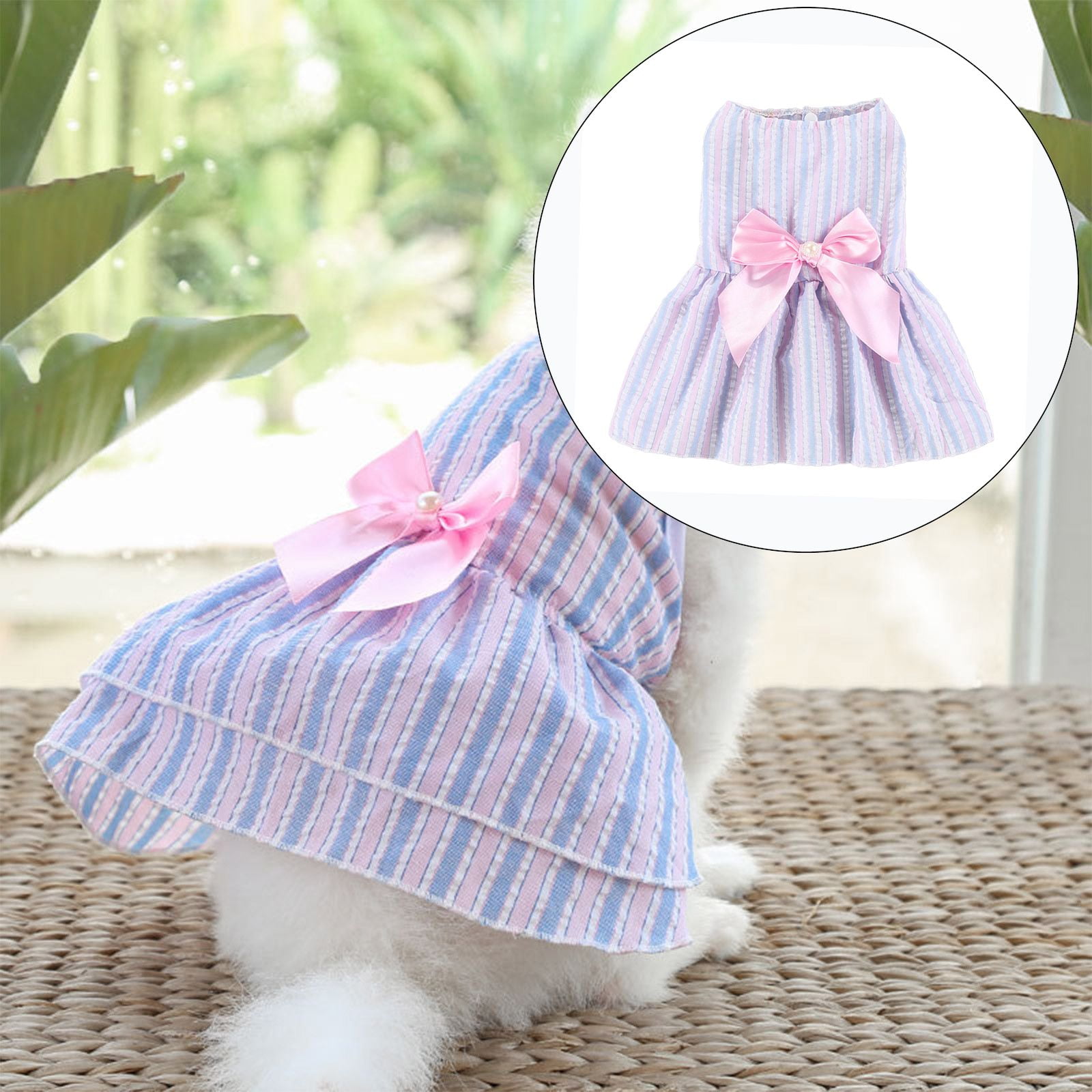 Yoloke Dog Dresses for Small Medium Dogs Puppy Clothes Summer Princess ...