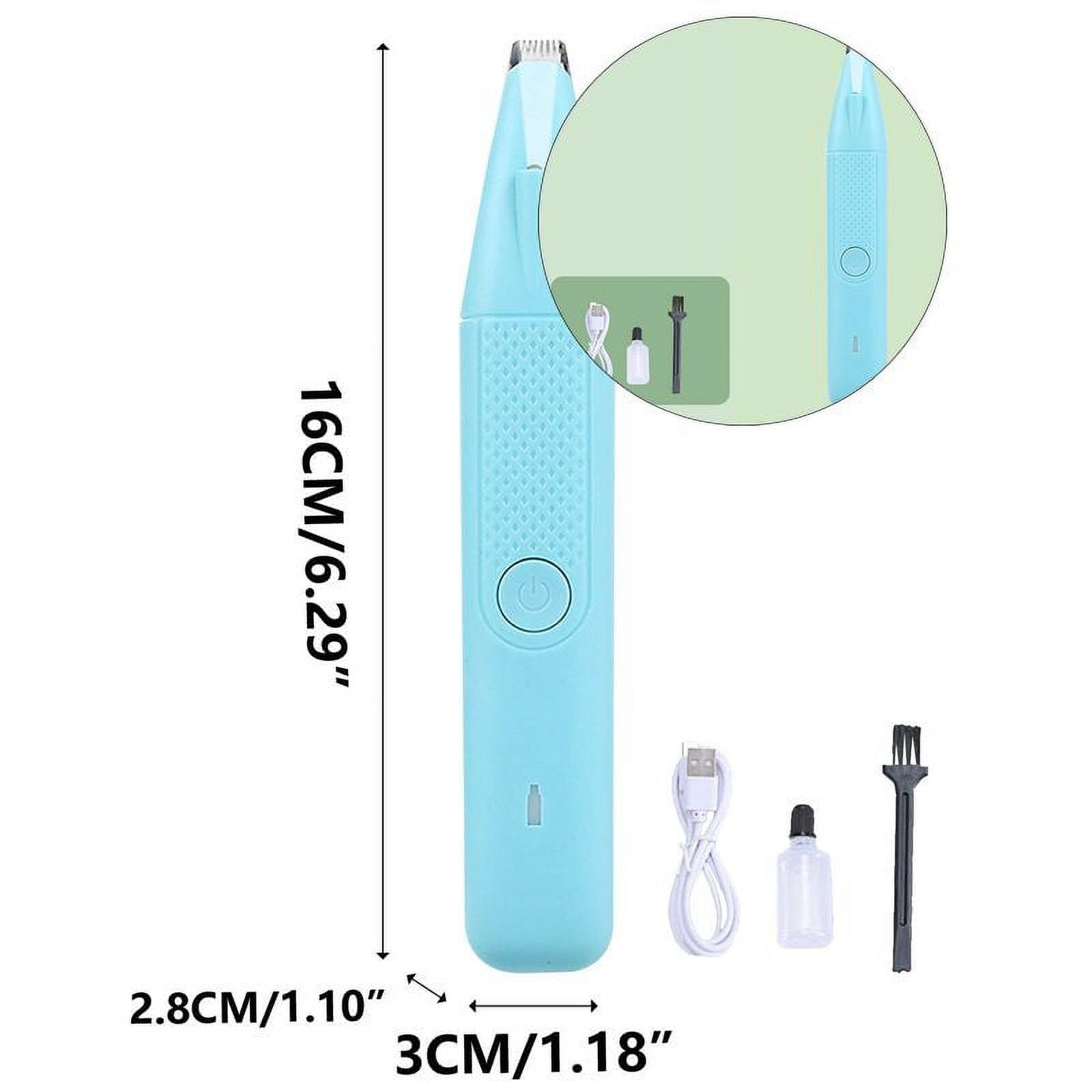 Yoloke Dog Paw Trimmer with LED Light - Rechargeable Pet Hair Shaver ...