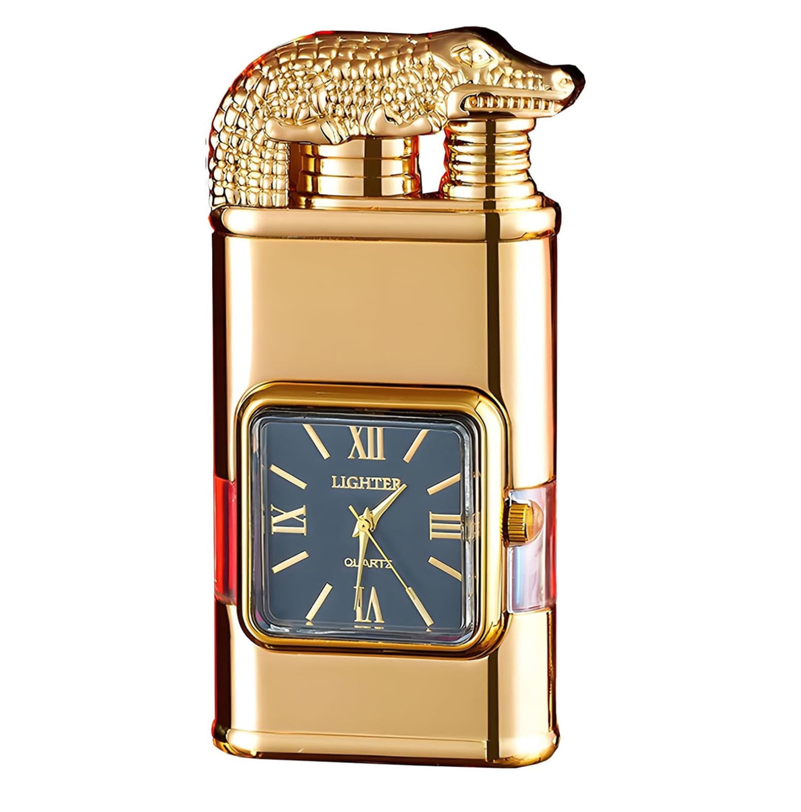 Yoloke Electroplated Direct-Fire Genuine Quartz Dial Lighter with ...