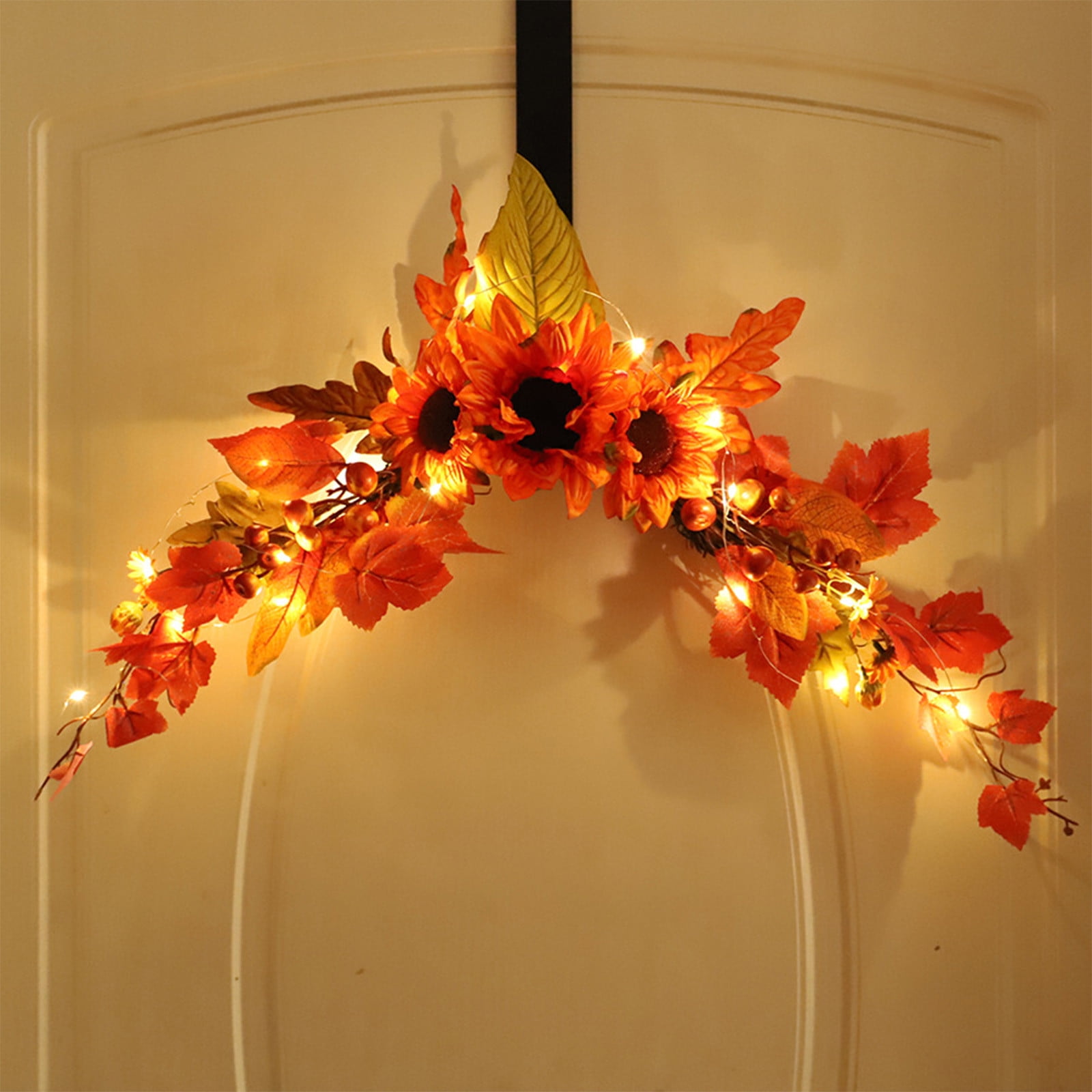 Yoloke Fall Swag Flowers Artificial for Decoration Autumn Sunflowers ...