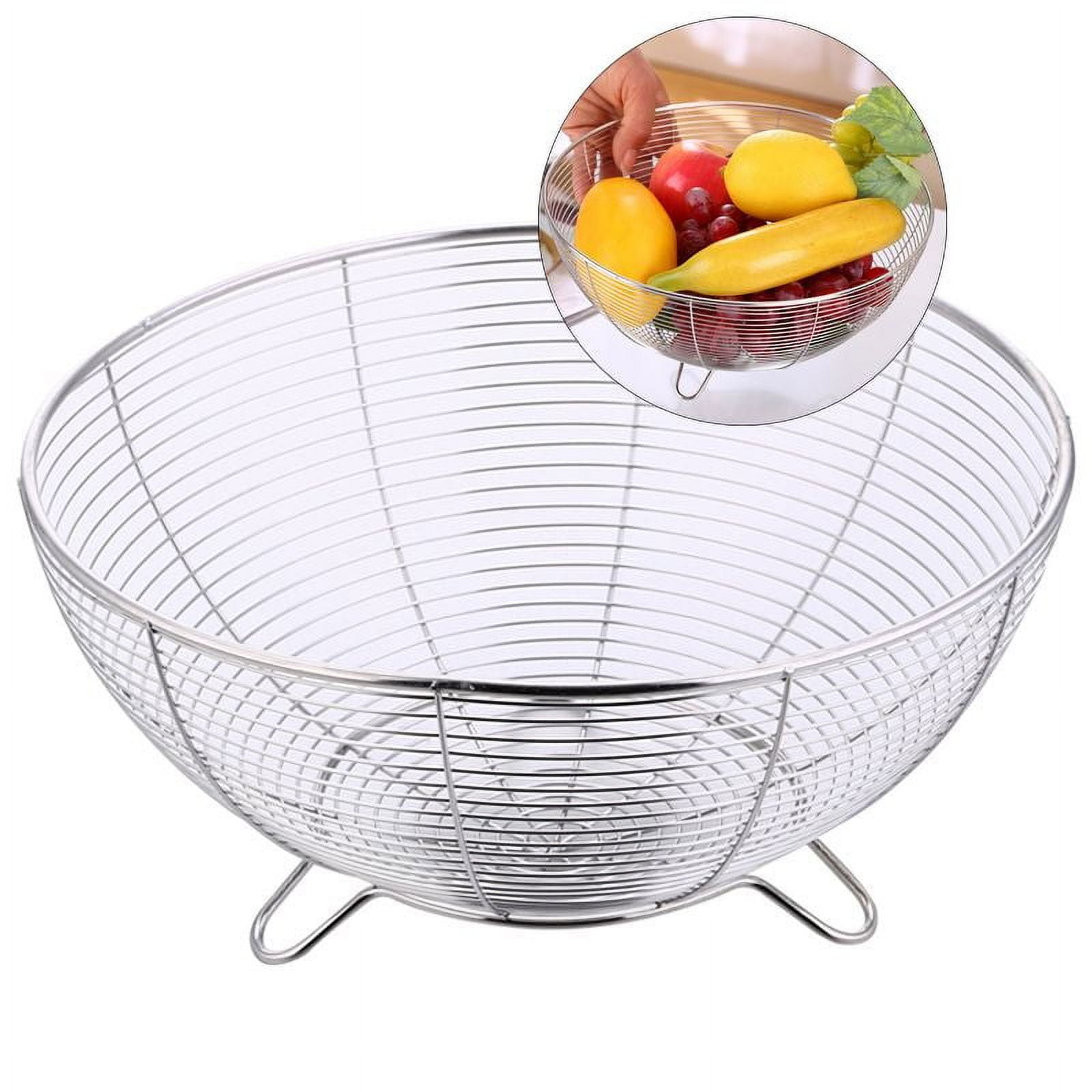 Yoloke Fruit and Vegetable Rack Vegetable Tray Veggie Tray Mesh ...