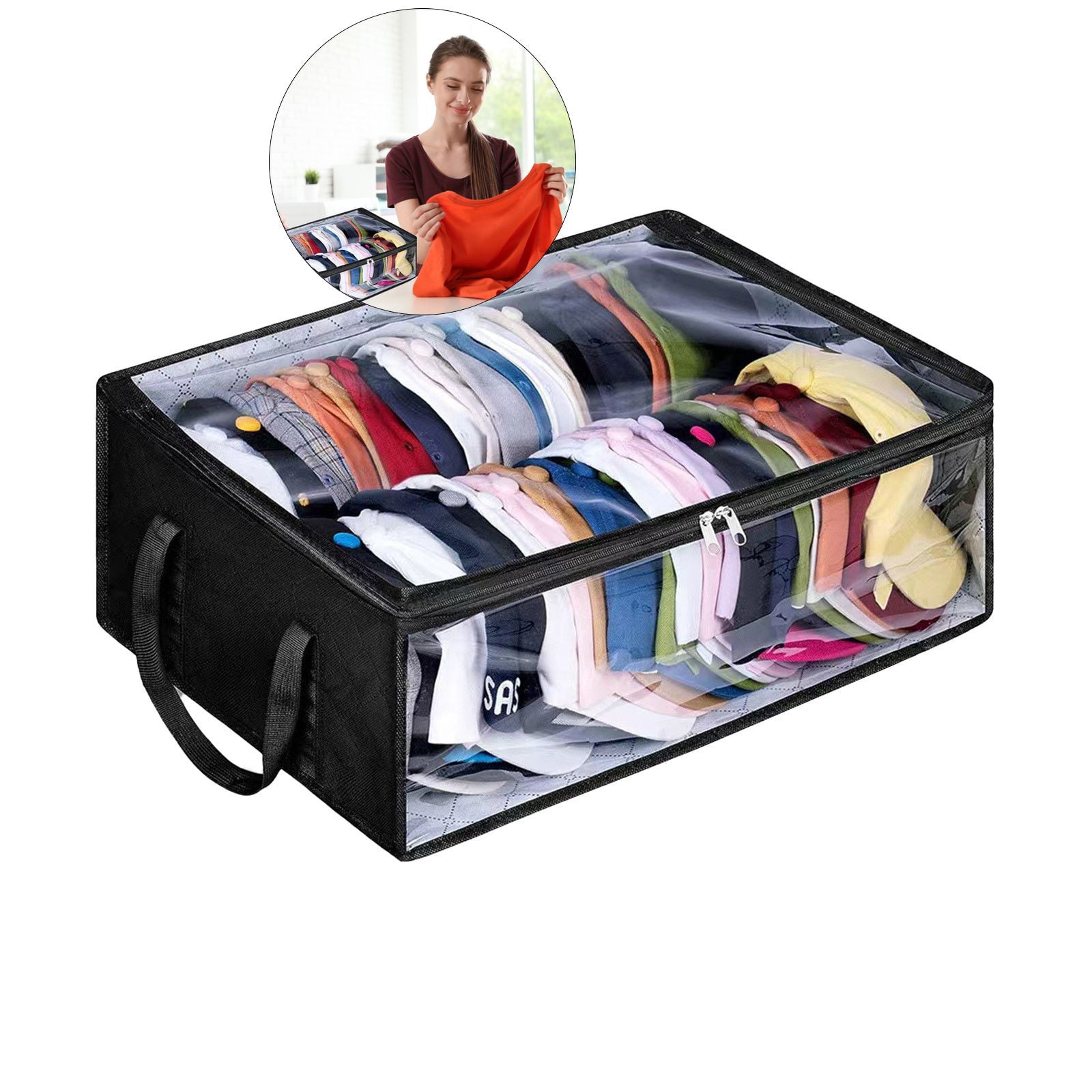 Yoloke Hat Storage for Baseball Caps Organizer with 2 Sturdy Handles ...