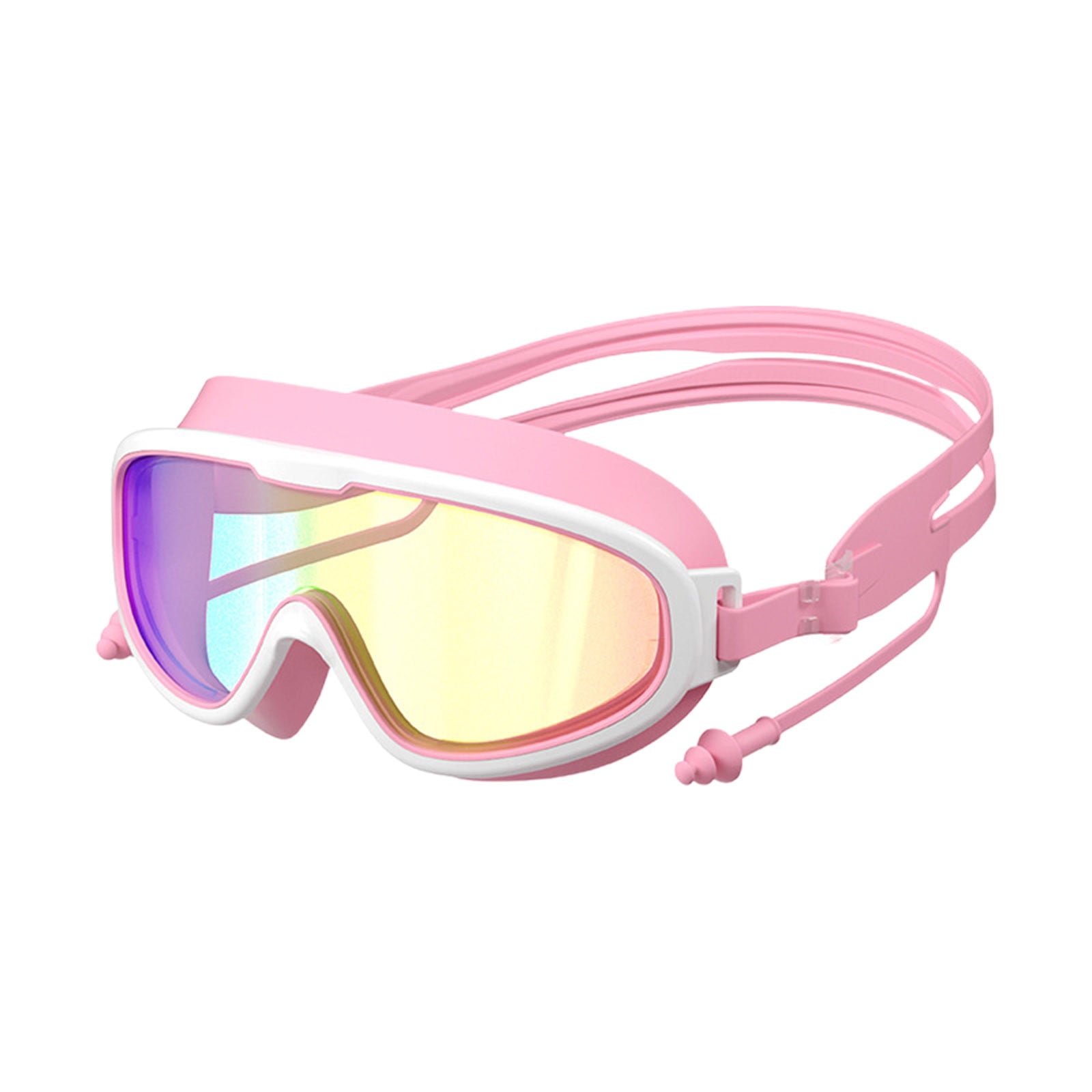 Yoloke Kids-Swim-Goggles with Bungee Strap Wide View Anti Fog UV ...