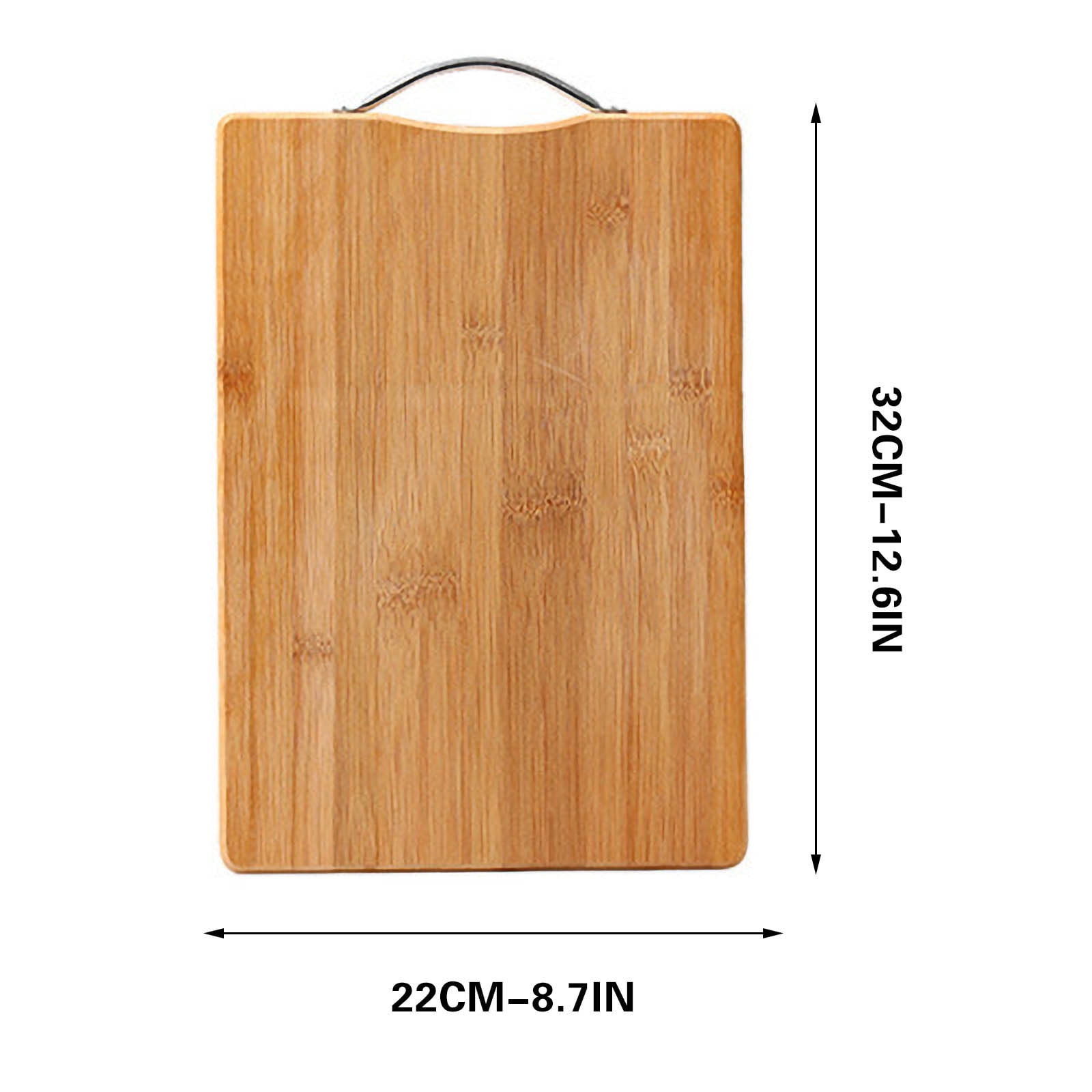 Yoloke Large and Durable Wooden Cutting Board with Handles ...