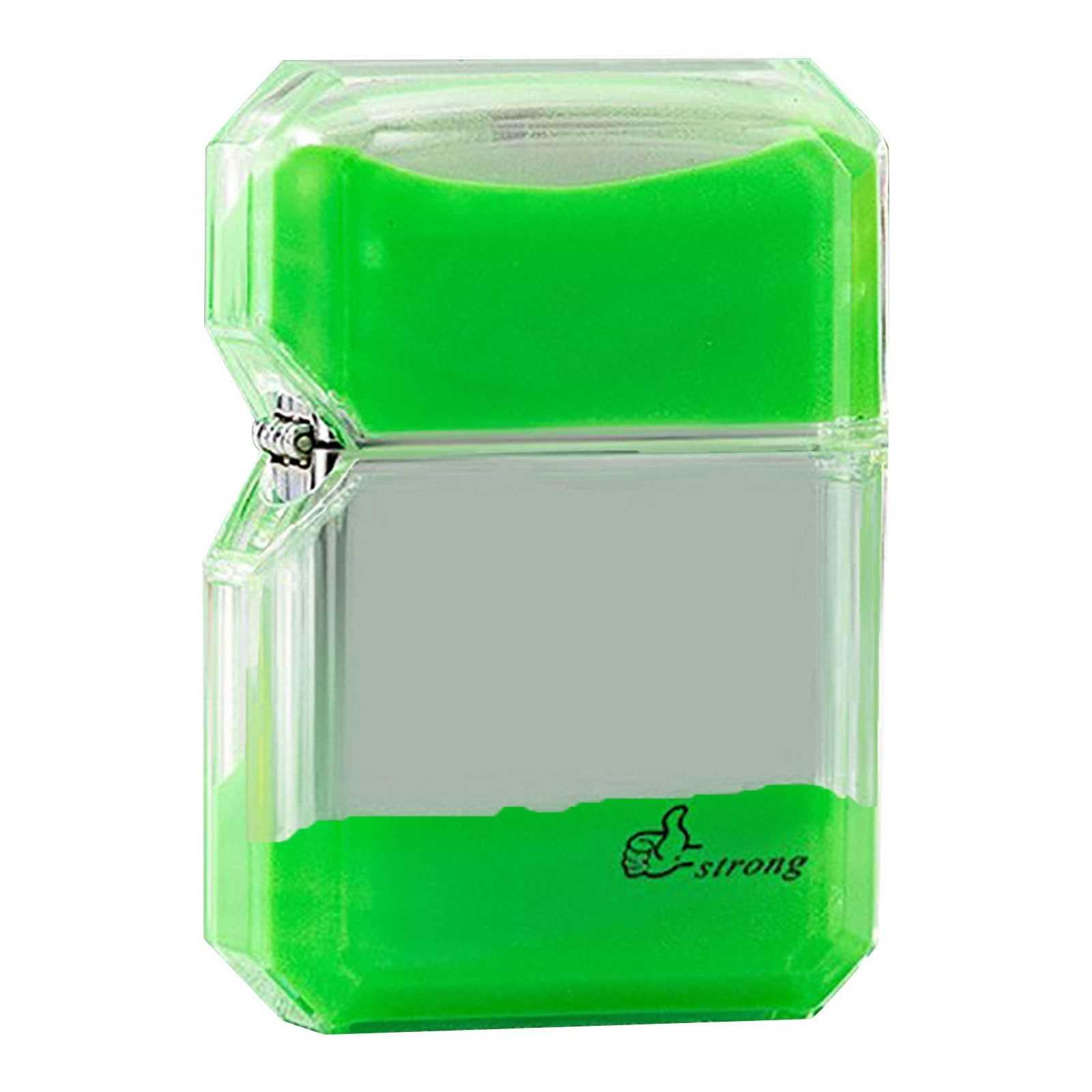 Yoloke Luminous Color Quicksand Kerosene Windproof Lighter, Wheel ...