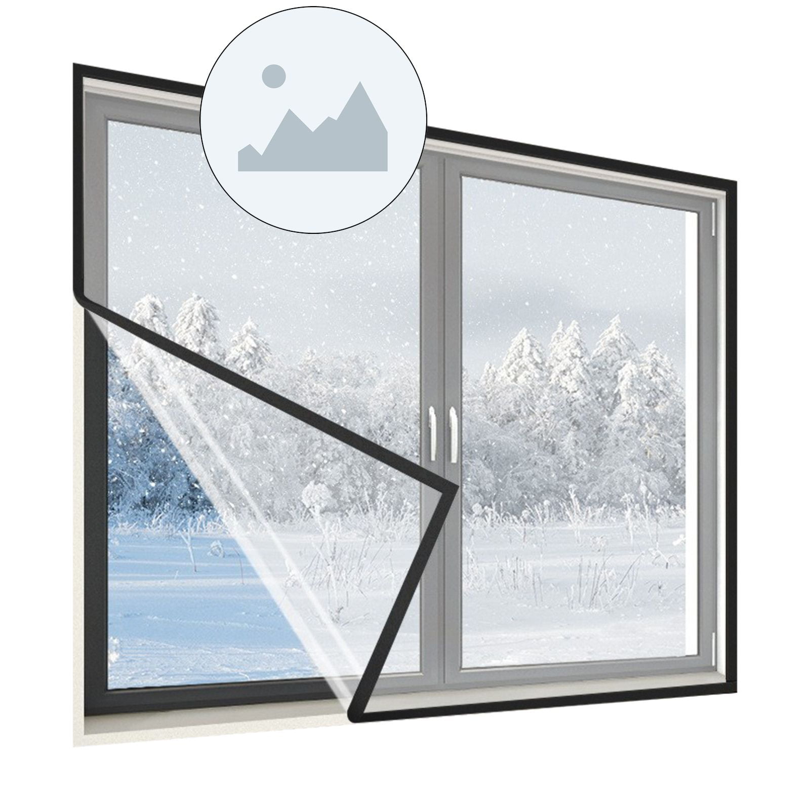 Yoloke Magnetic Window Insulation Film Winter Thermal Insulation ...