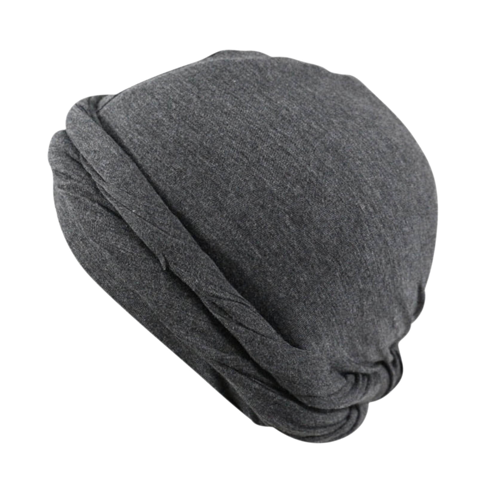 Yoloke Men's Turban Sleeping Cap, Adjustable Twisted Bonnet with Satin ...