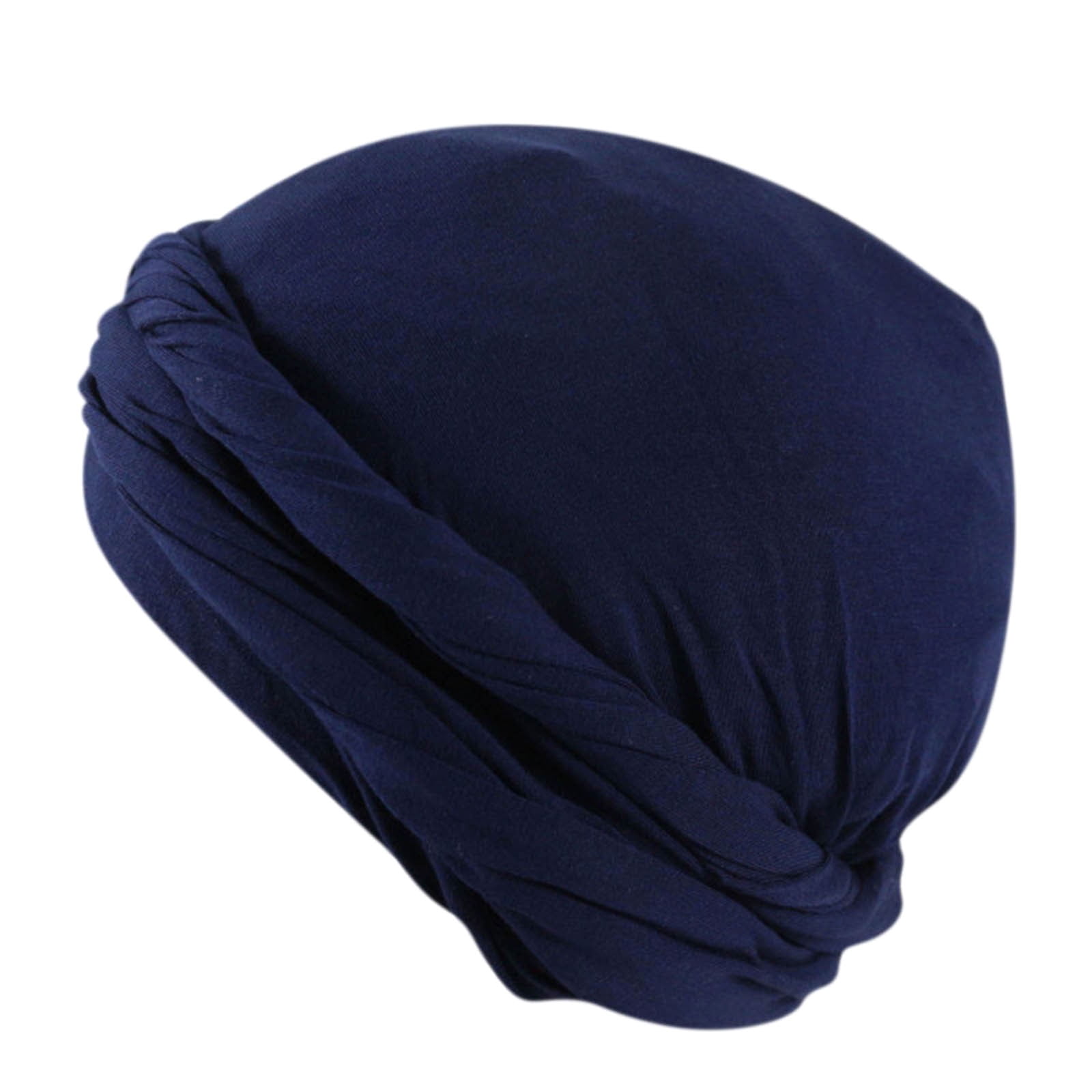 Yoloke Men's Turban Sleeping Cap, Adjustable Twisted Bonnet with Satin ...