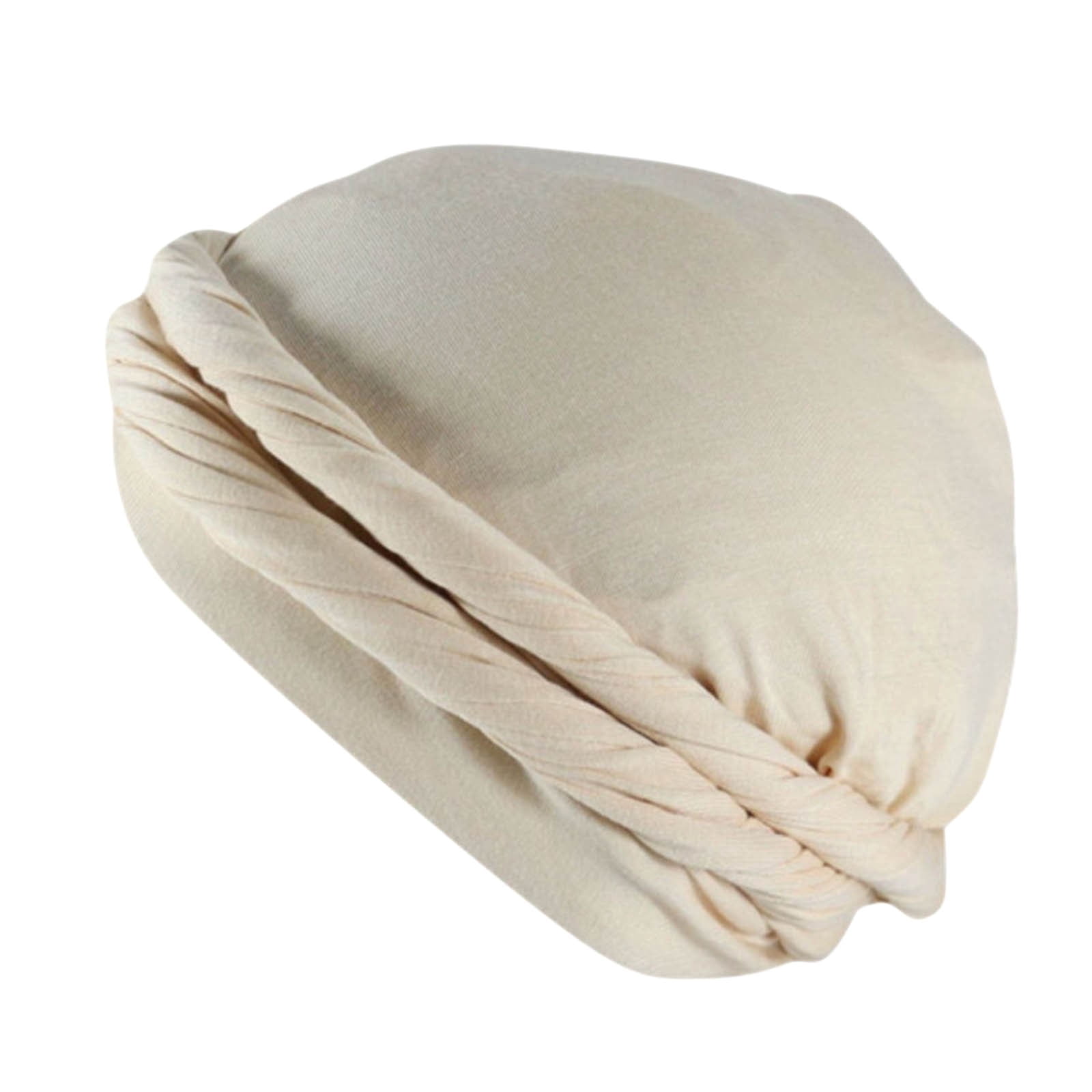 Yoloke Men's Turban Sleeping Cap, Adjustable Twisted Bonnet with Satin ...