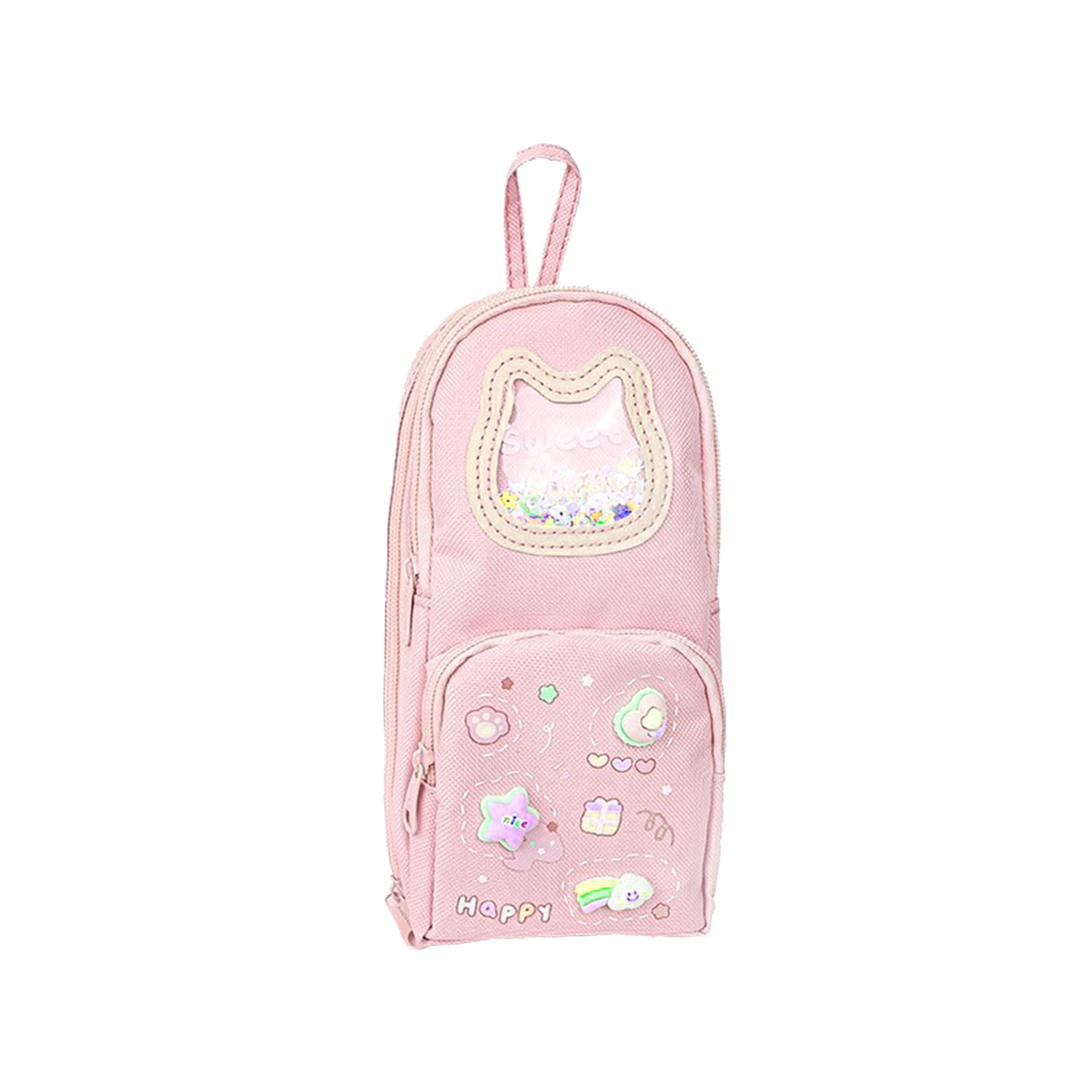 Yoloke Mini Backpack Pencil Case Art Marker Storage Canvas Makeup ...