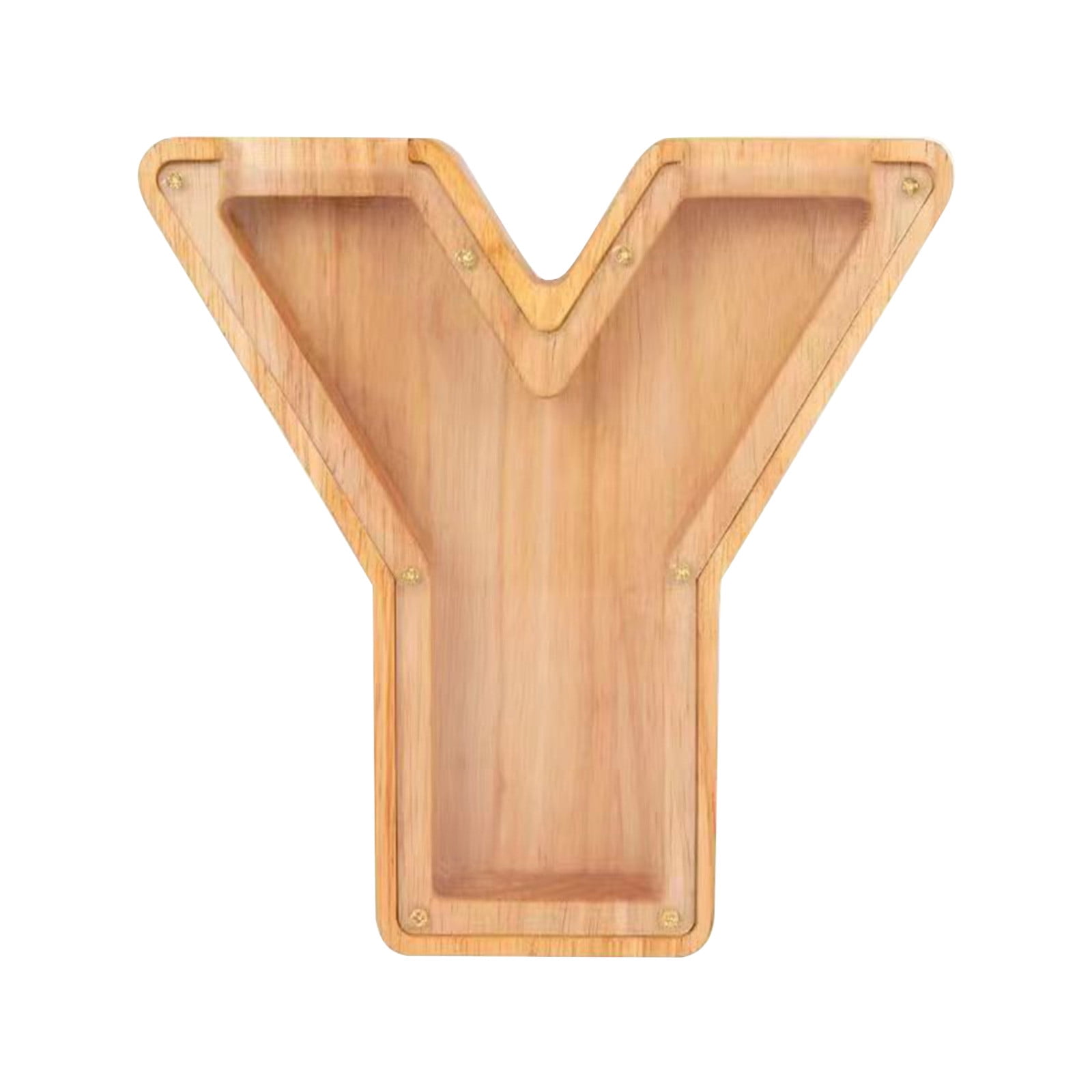 Yoloke Personalized Wooden Money Box with 26 English Letters ...