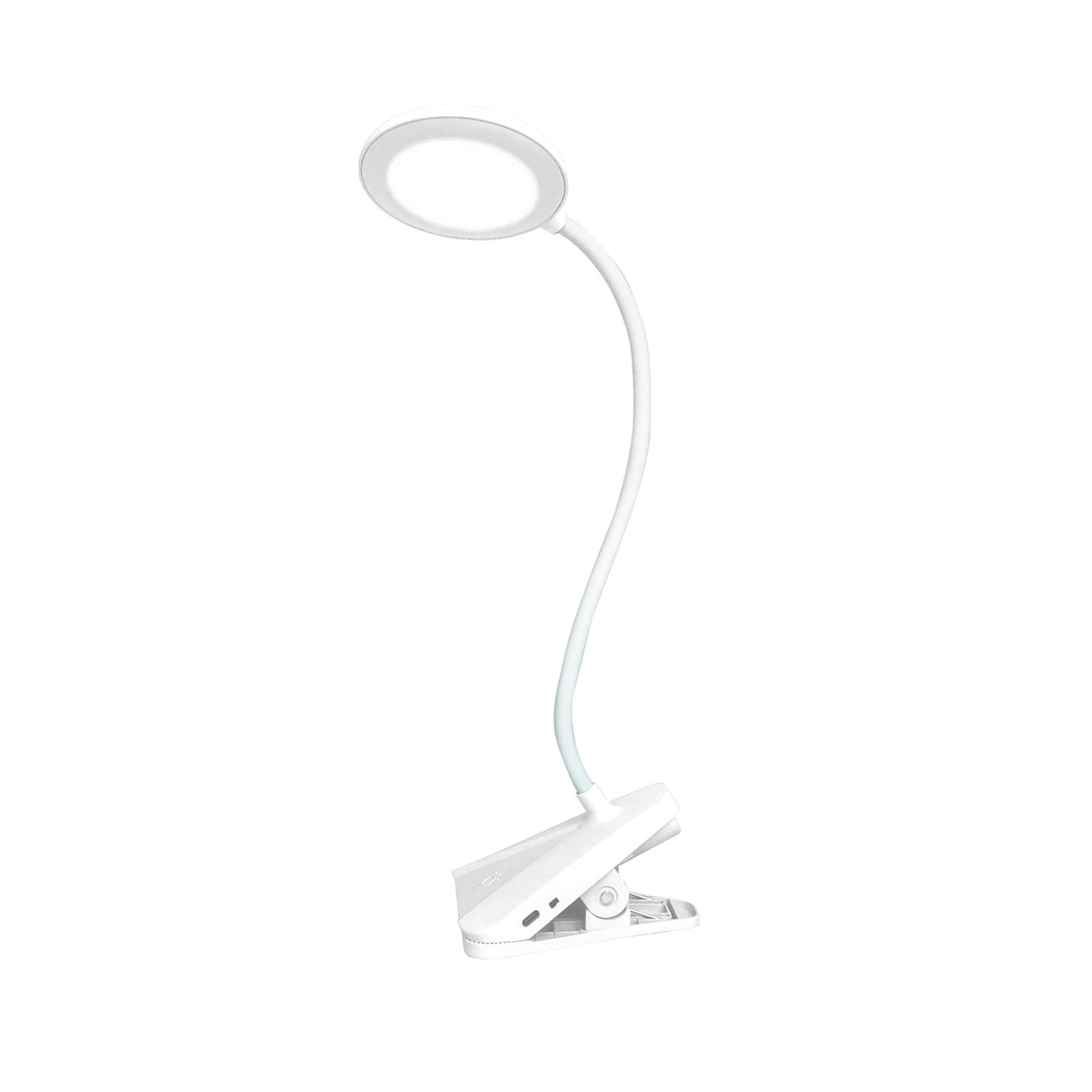 Yoloke Portable Clip-On LED Desk Light - USB Charged, 360° Flexible ...