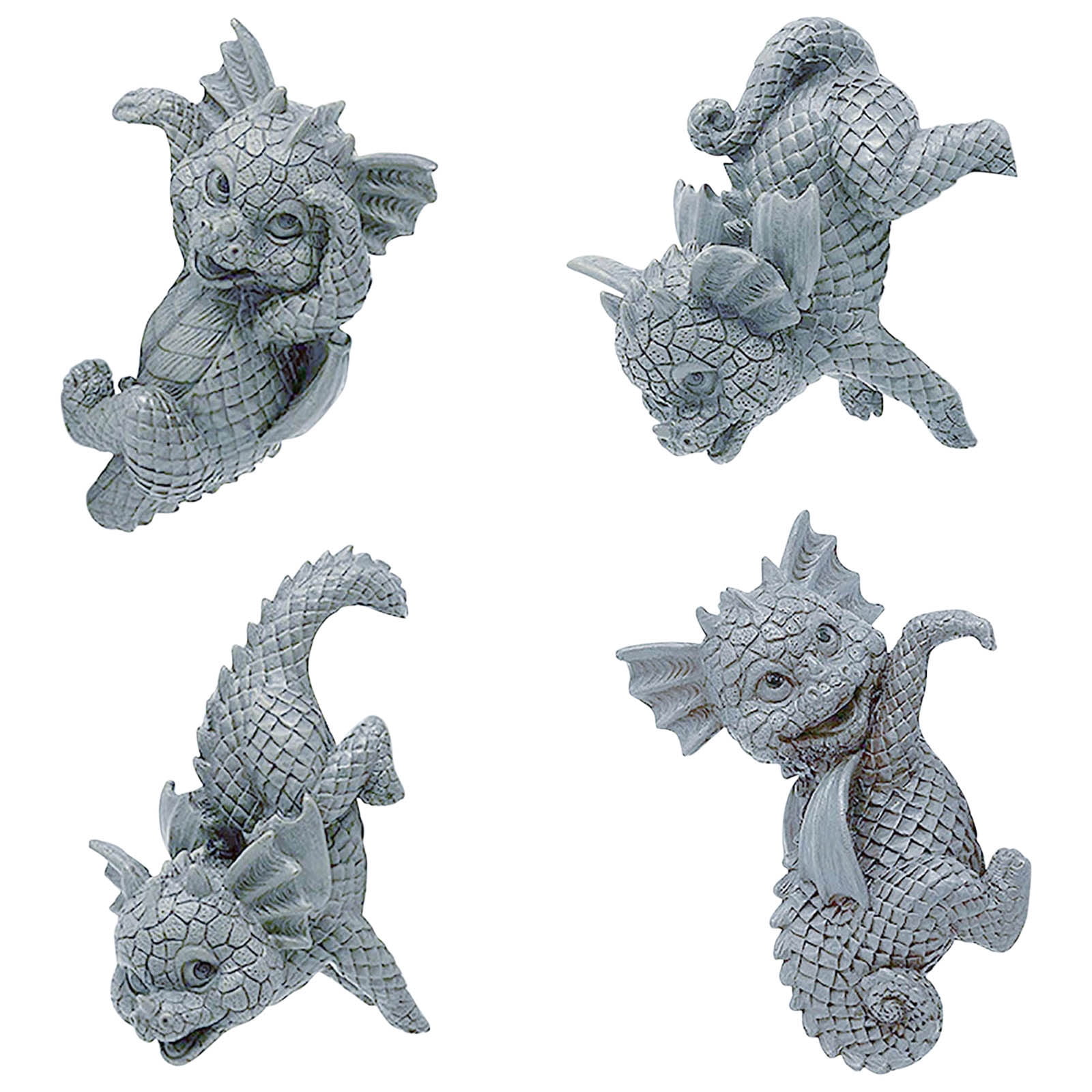 Yoloke Resin Dragon Statue Planter Hanger, Cute Garden Decoration with ...
