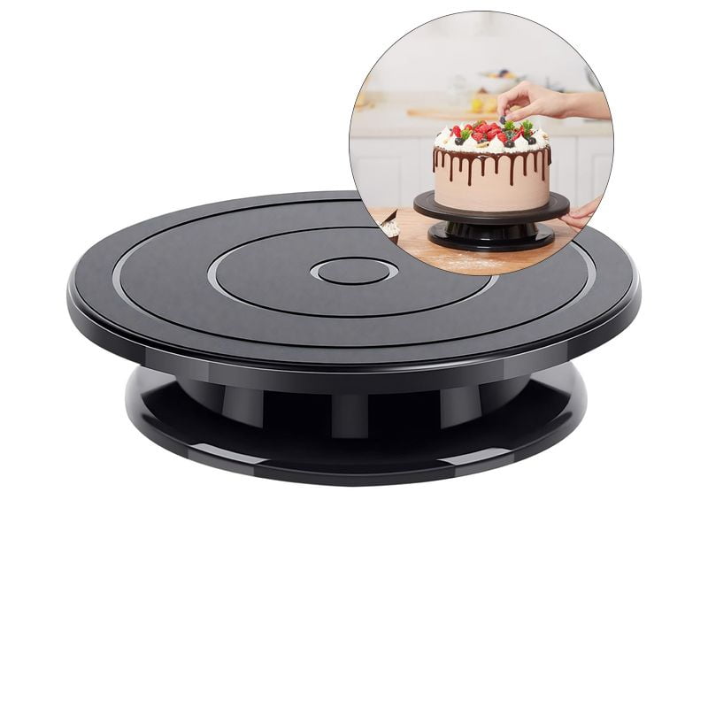 Yoloke Rotating Cake Turntable, Cake Stand Smoothly Revolving Cake ...