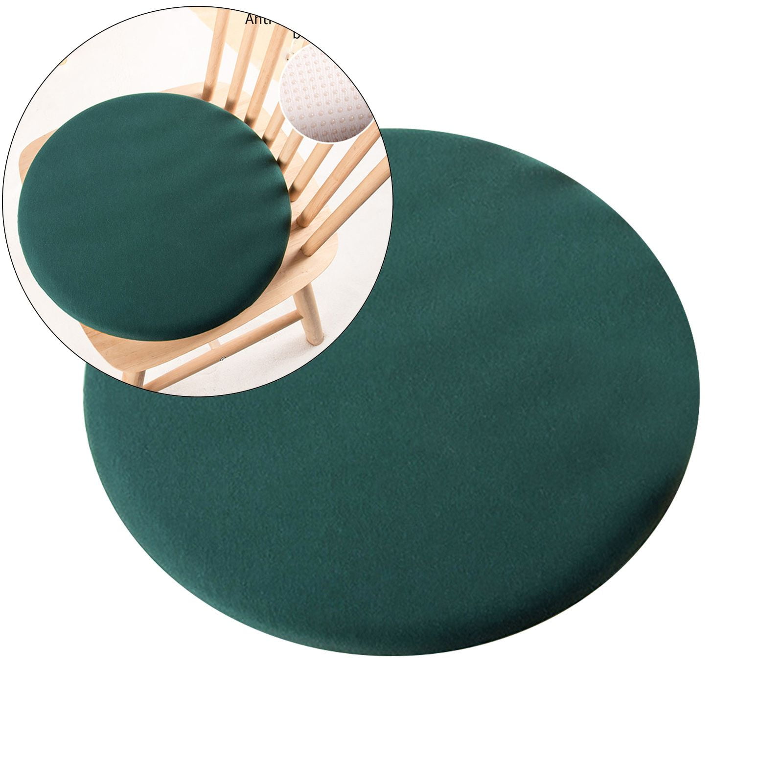 Yoloke Round Memory Foam Chair Pad Round Seat Cushion 13.77 Inch ...