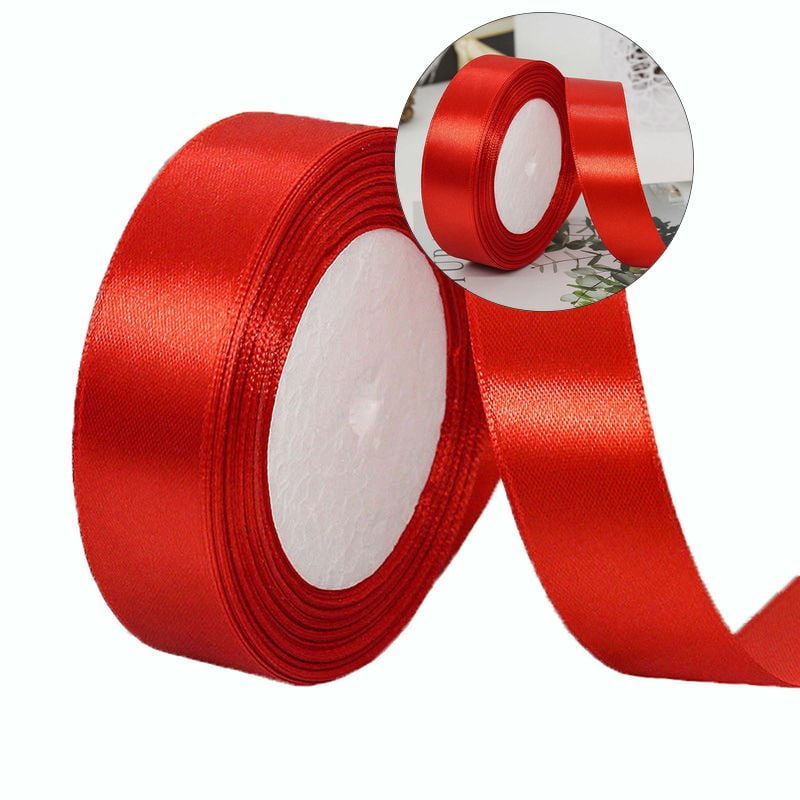Yoloke Satin Ribbon, Fabric Silk Ribbon for Flower Bouquet, Gift ...