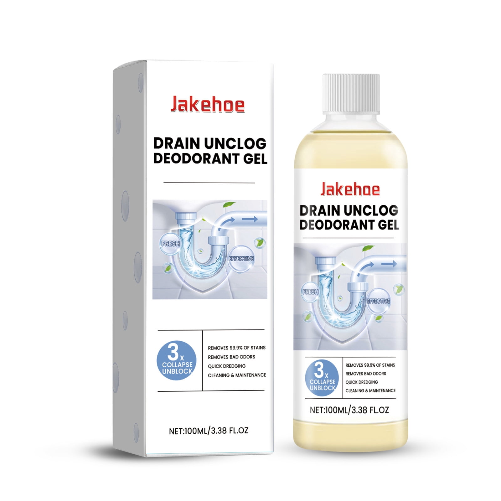 Yoloke Sewer Unclogger & Pipe Deodorizer Gel - 100ml Powerhouse Cleaner ...