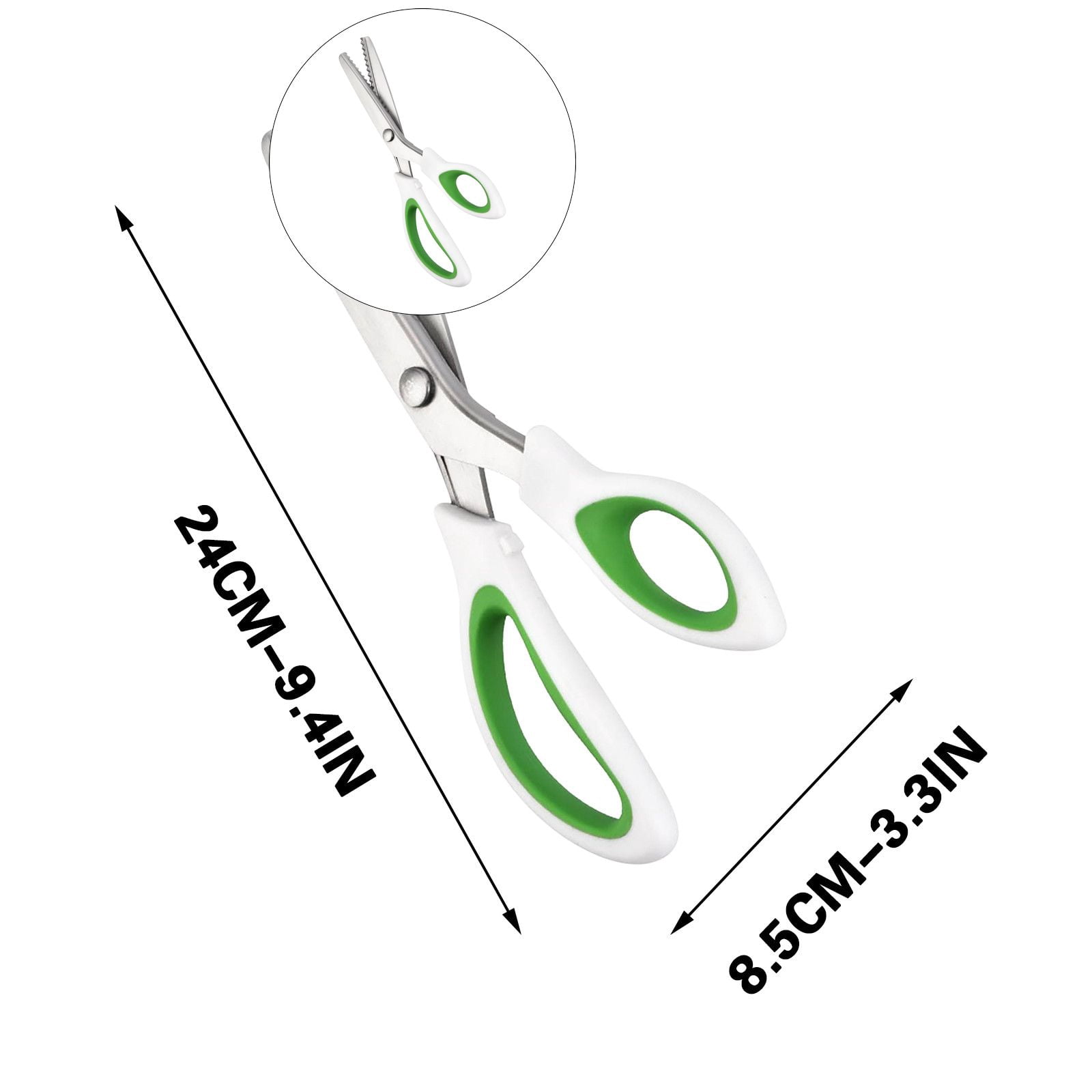 Yoloke Shears, Zig Zag Craft Scissors Decorative Edge, Pinking Shears ...