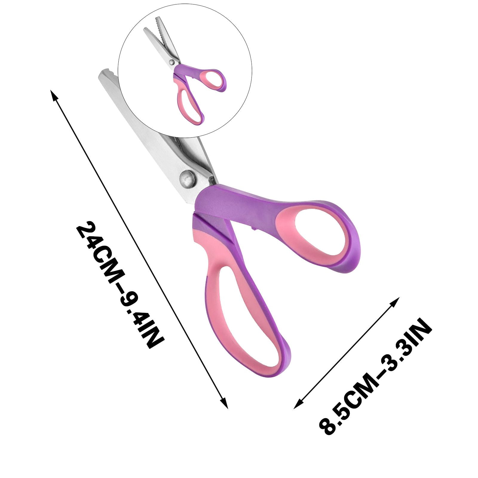 Yoloke Shears, Zig Zag Craft Scissors Decorative Edge, Pinking Shears ...
