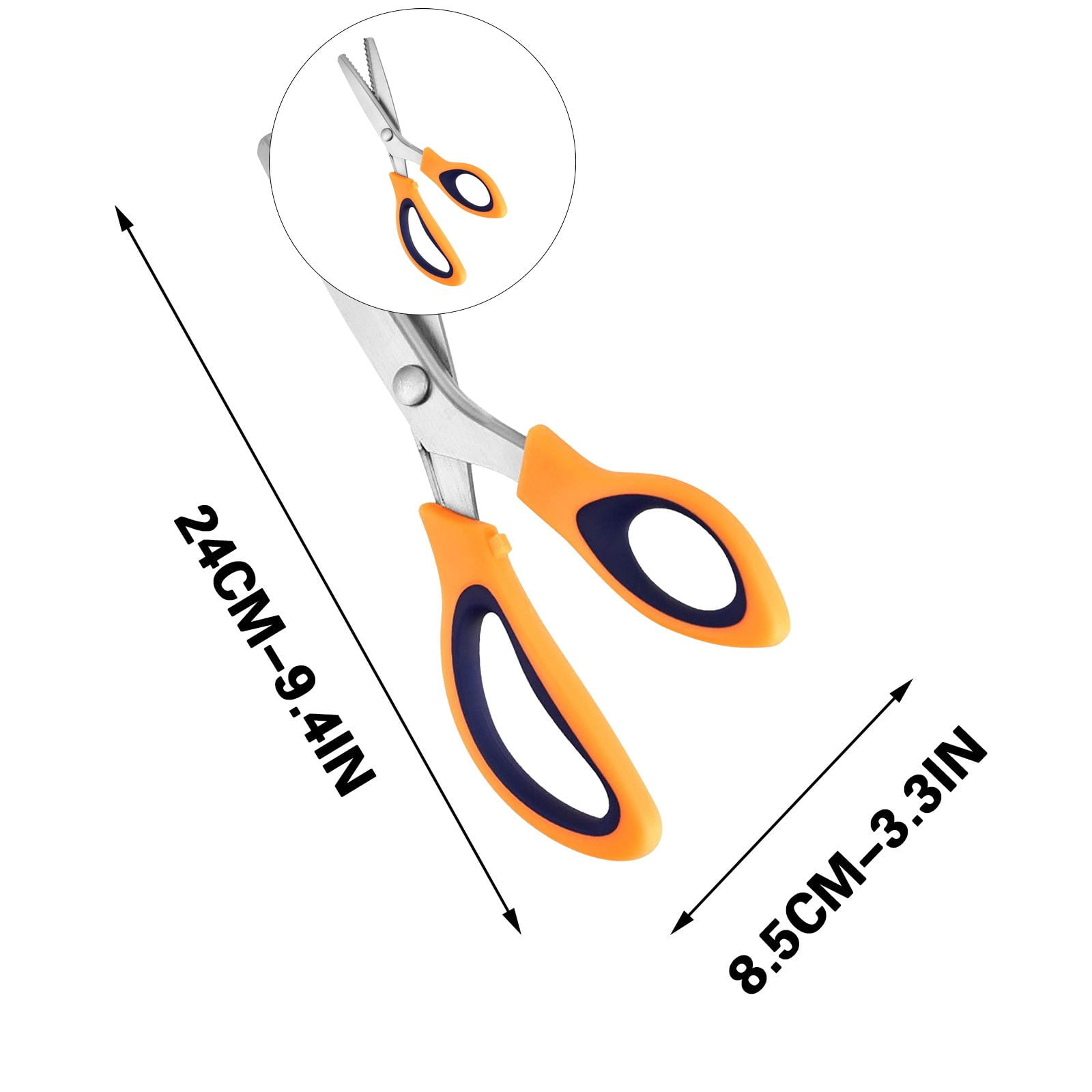 Yoloke Shears, Zig Zag Craft Scissors Decorative Edge, Pinking Shears ...