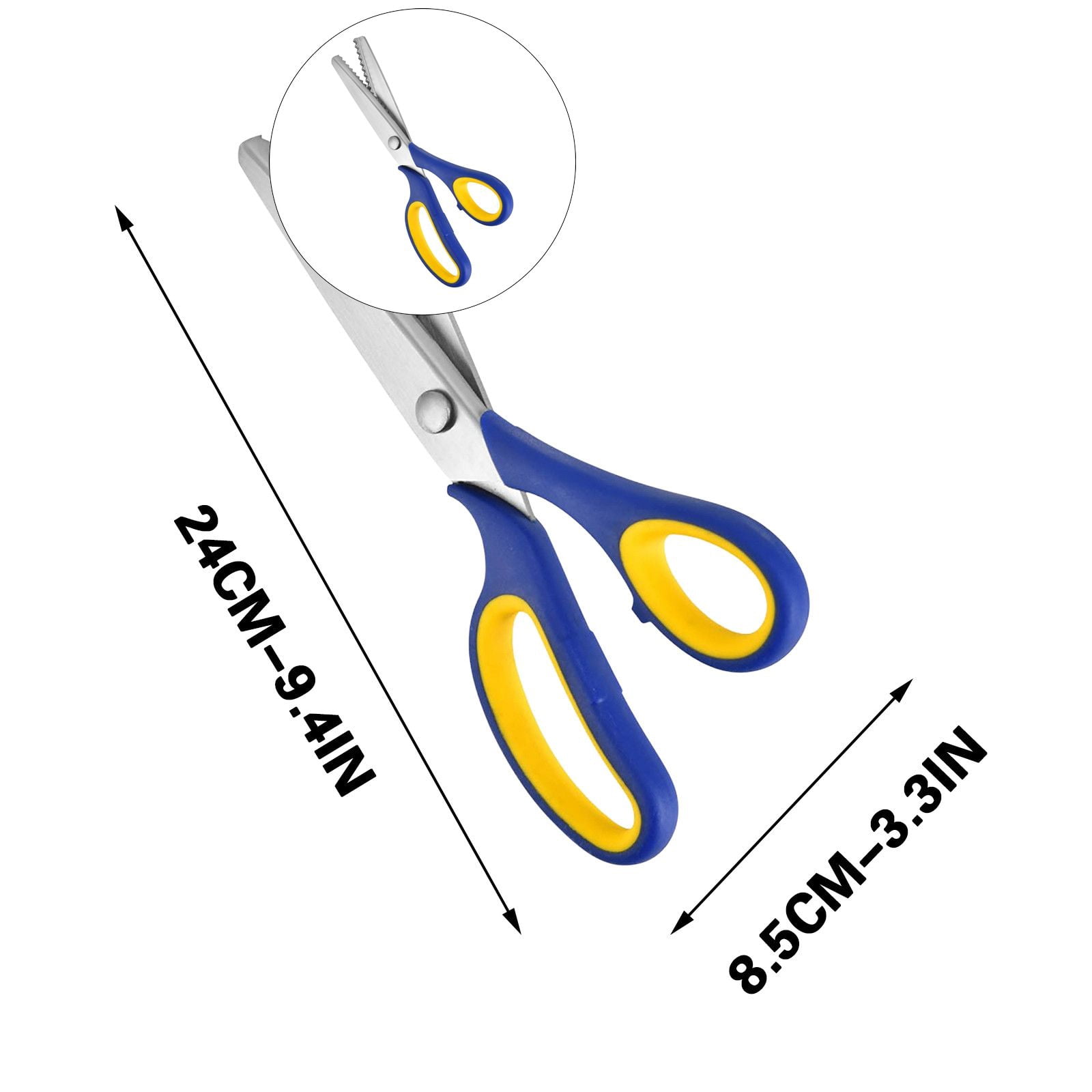 Yoloke Shears, Zig Zag Craft Scissors Decorative Edge, Pinking Shears ...