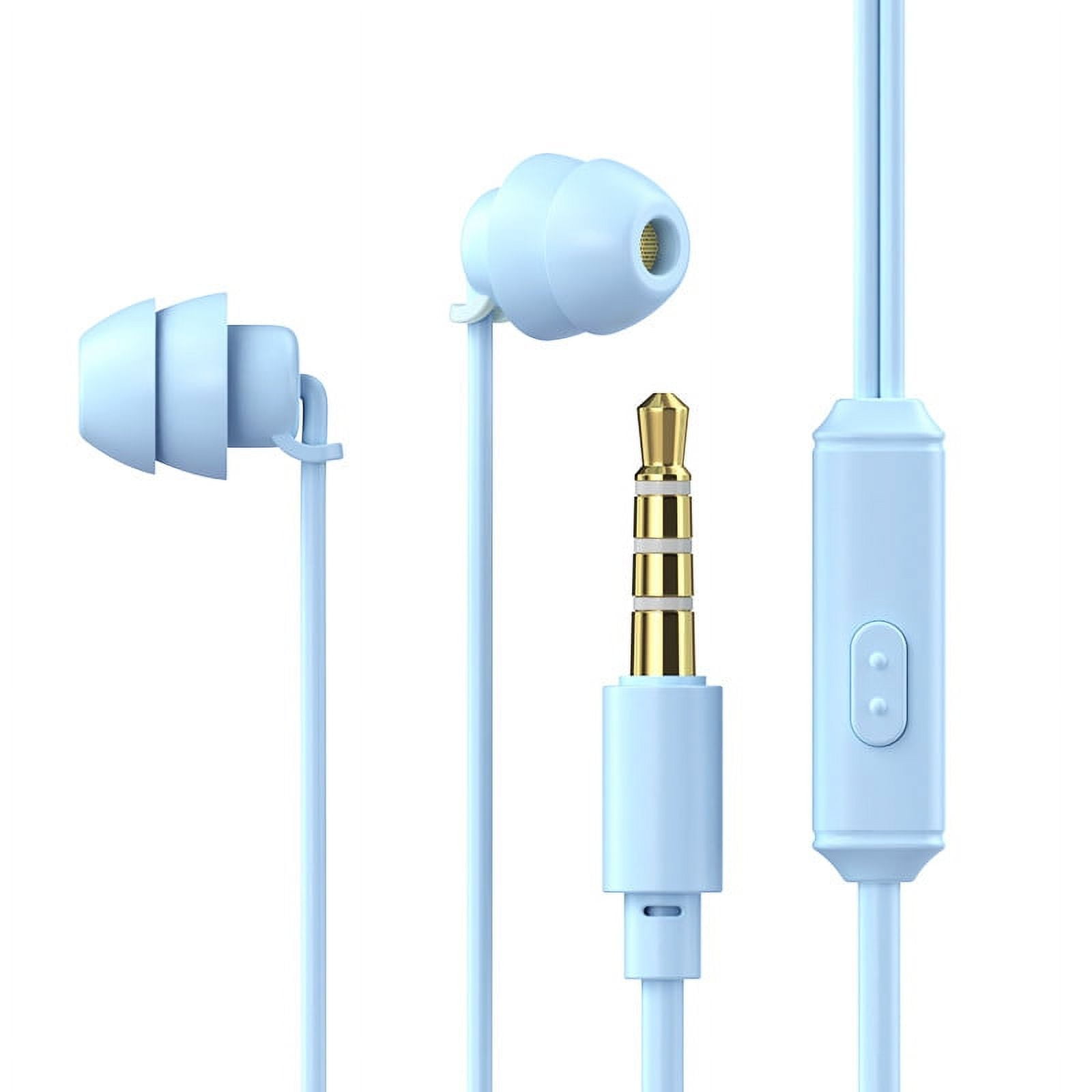 Yoloke Sleep Earbuds, Lightweight Soft Noise Reduction Earbuds Wired ...
