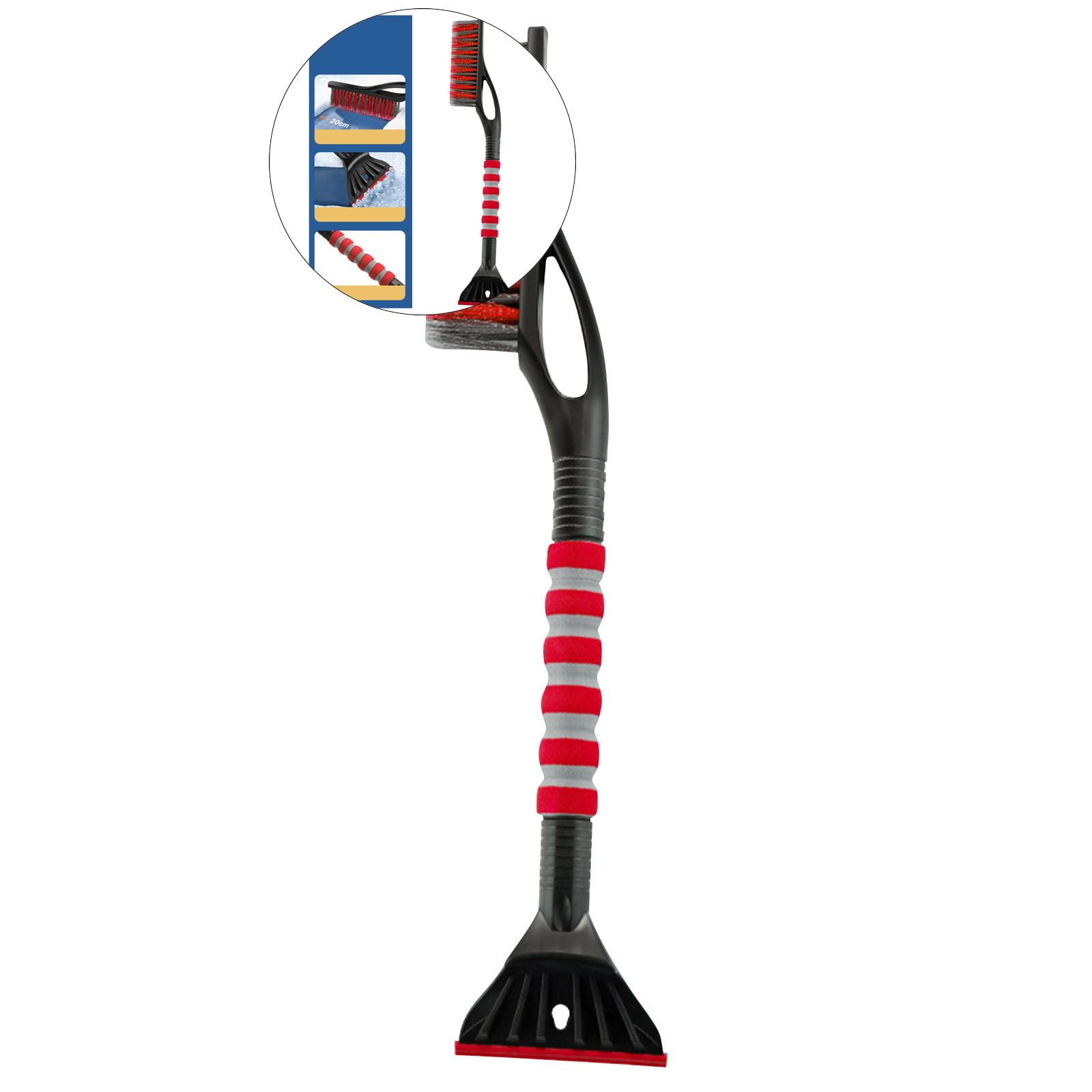 Yoloke Snow Brush & Ice Scrapers for Car Windshield with Foam Grip for ...