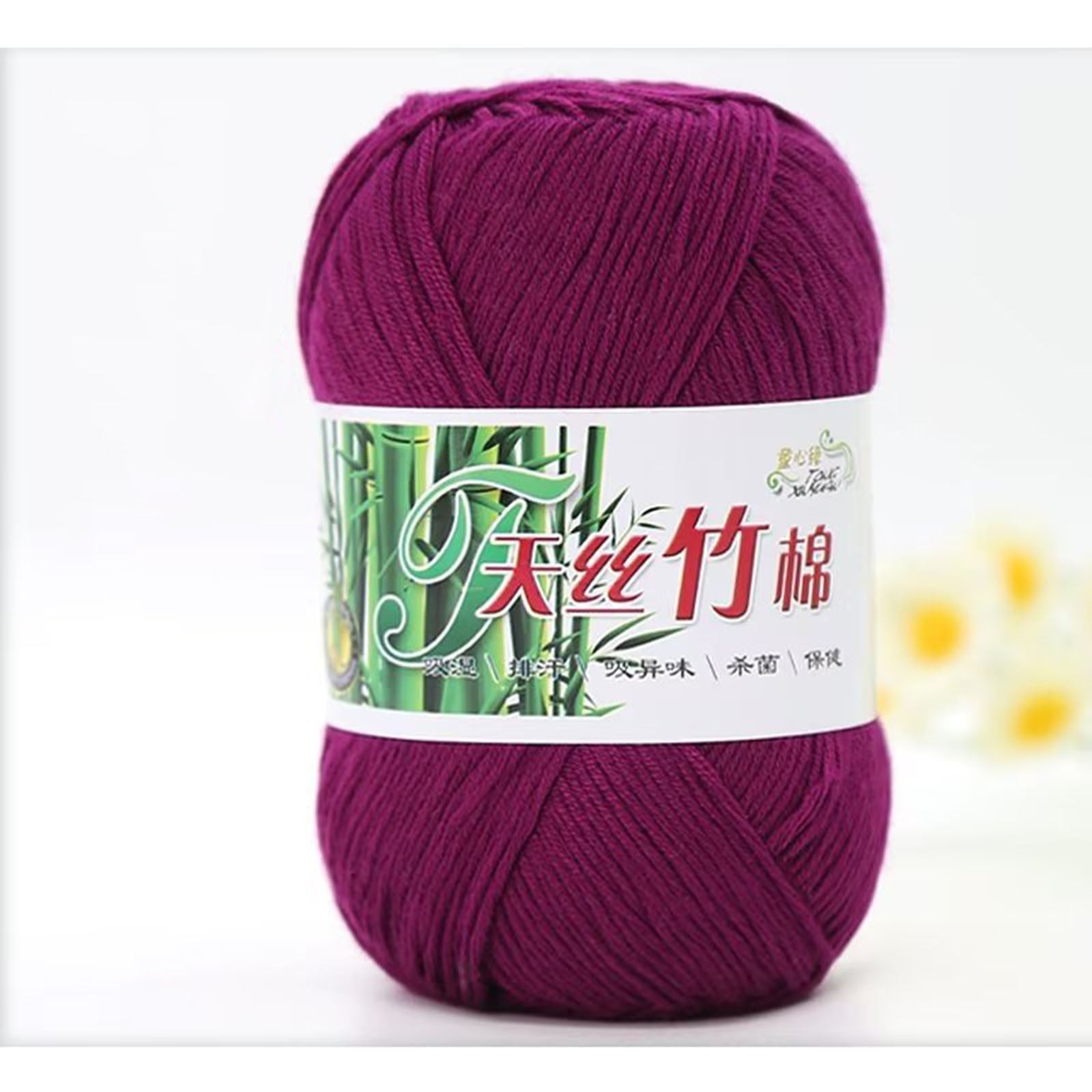 Yoloke Soft Milk Cotton Yarn Skeins Wool Yarn for Crocheting & Knitting ...