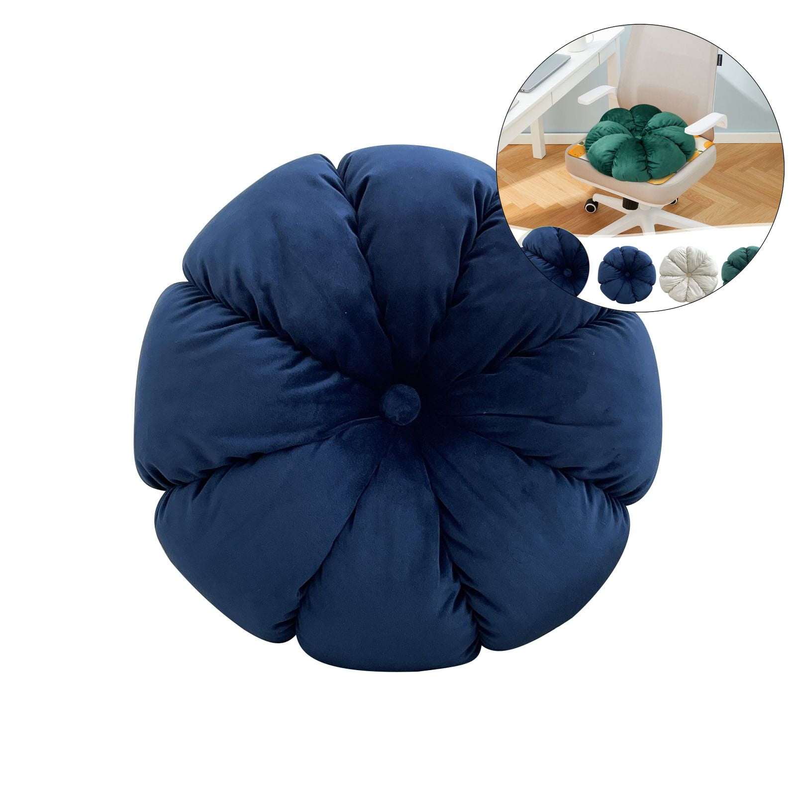 Yoloke Soft Round Throw Pillows Large Decorative Aesthetic Flower Floor ...