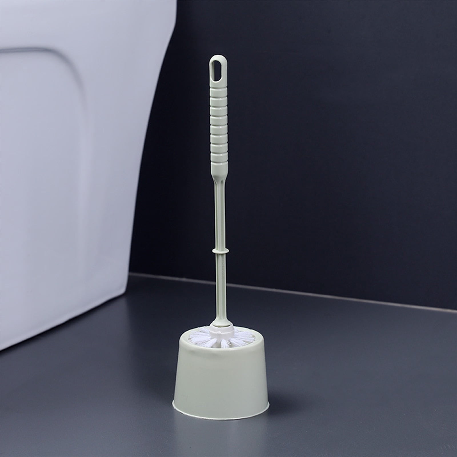 Yoloke Toilet Brush and Holder Set, Toilet Bowl Brush with Caddy ...