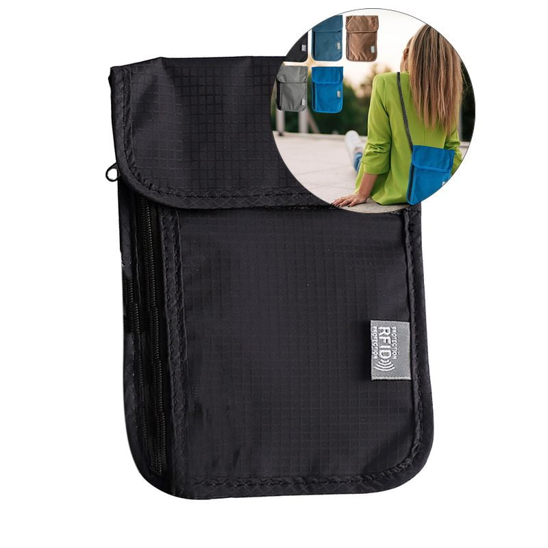 Yoloke Travel Neck Wallet – Passport Holder Organizer Neck Pouch ...