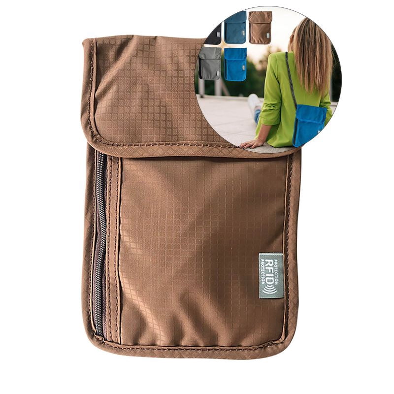 Yoloke Travel Neck Wallet – Passport Holder Organizer Neck Pouch ...