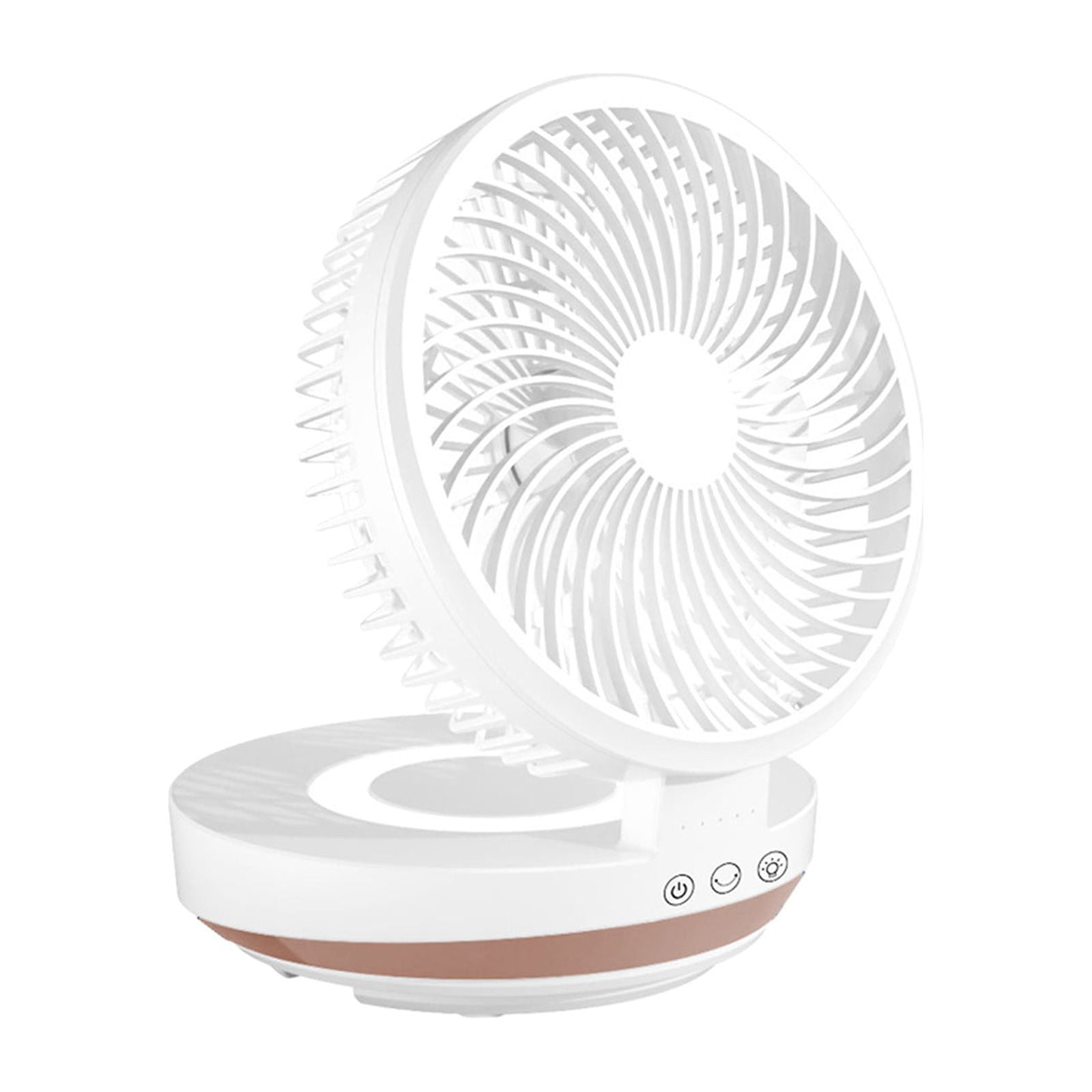 Yoloke USB Rechargeable LED Desk Fan – Portable, Foldable, and Wall ...