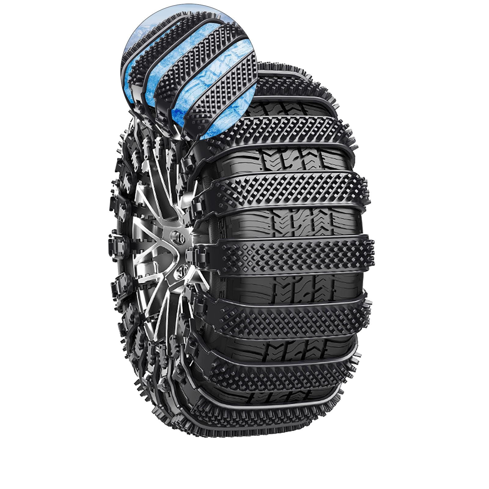 Yoloke Universal Car Tire Chains, Automobile Snow Tire Chain, Car Anti ...