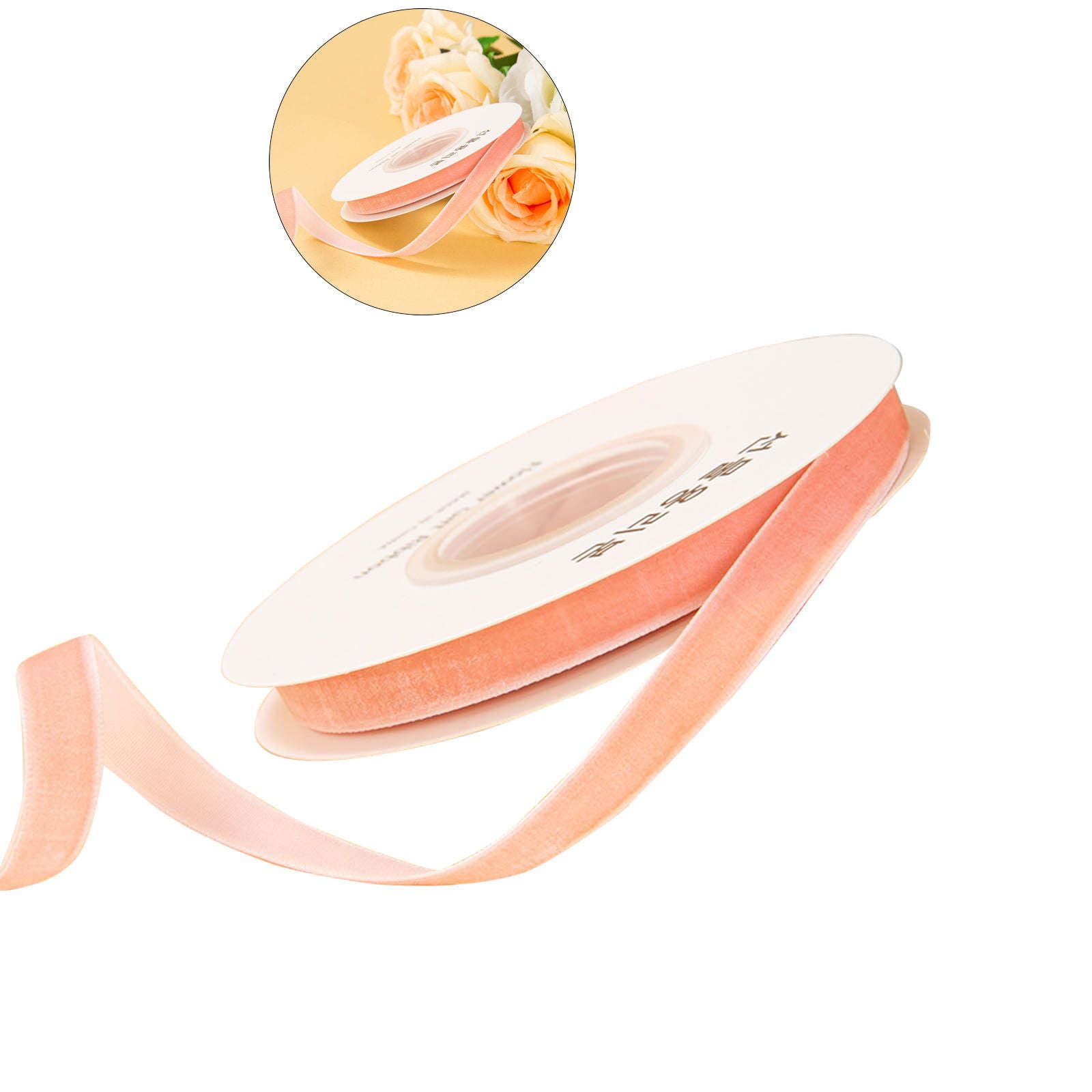 Yoloke Velvet Ribbon, Thin Velvet Ribbon for Crafts, Gift Wrapping, DIY ...