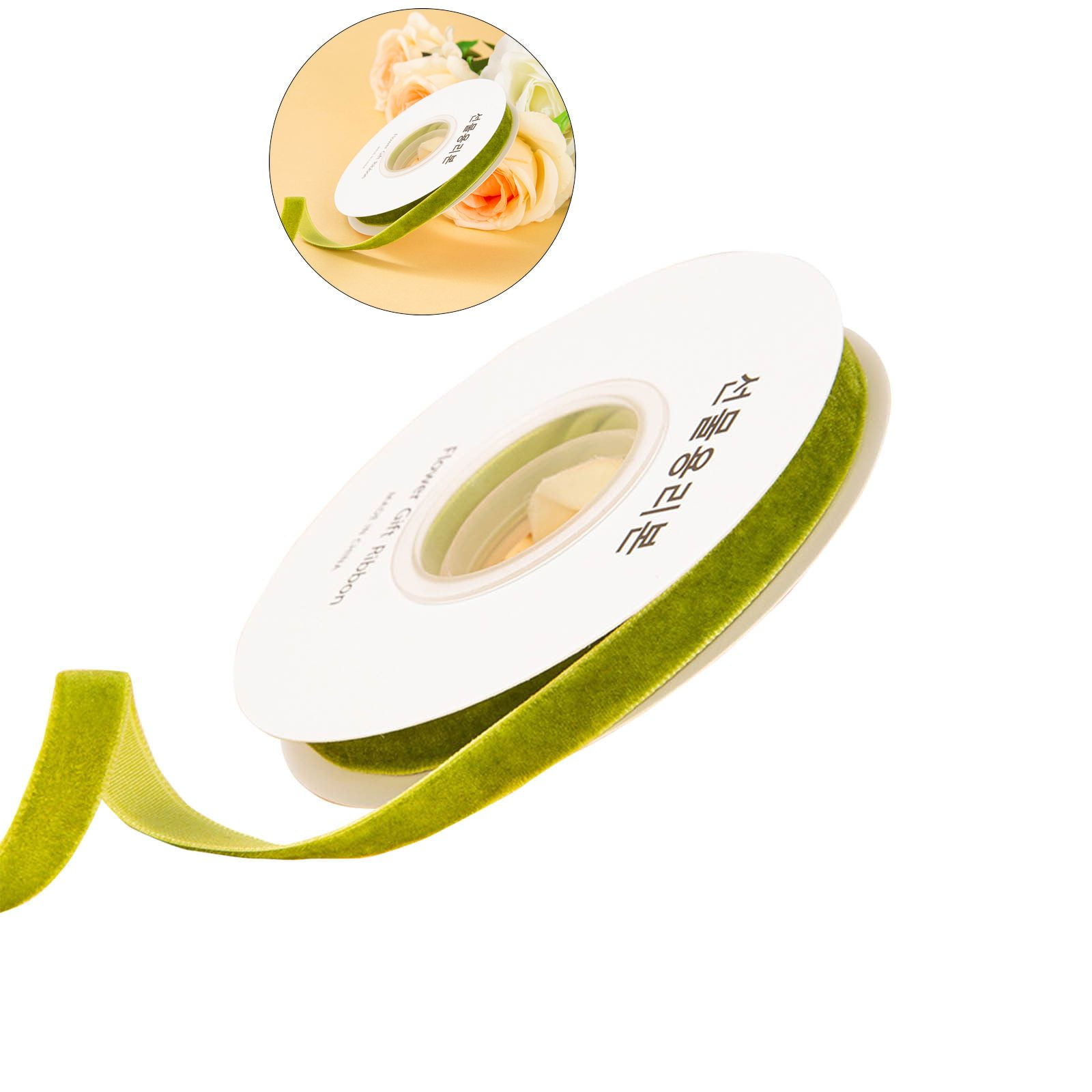 Yoloke Velvet Ribbon, Thin Velvet Ribbon for Crafts, Gift Wrapping, DIY ...