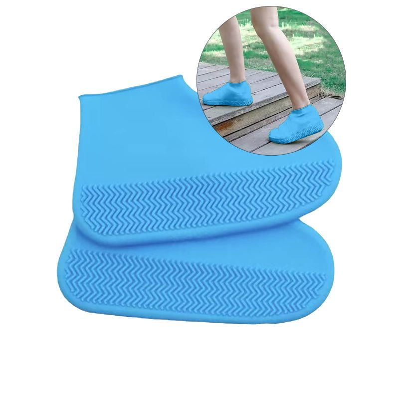 Yoloke Waterproof Shoes Covers Silicone Reusable Wear-Resistant Anti ...