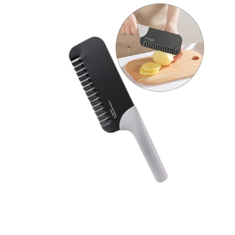 Yoloke Wolf Tooth Wavy Blade Stainless Steel Kitchen Cutting Knife ...