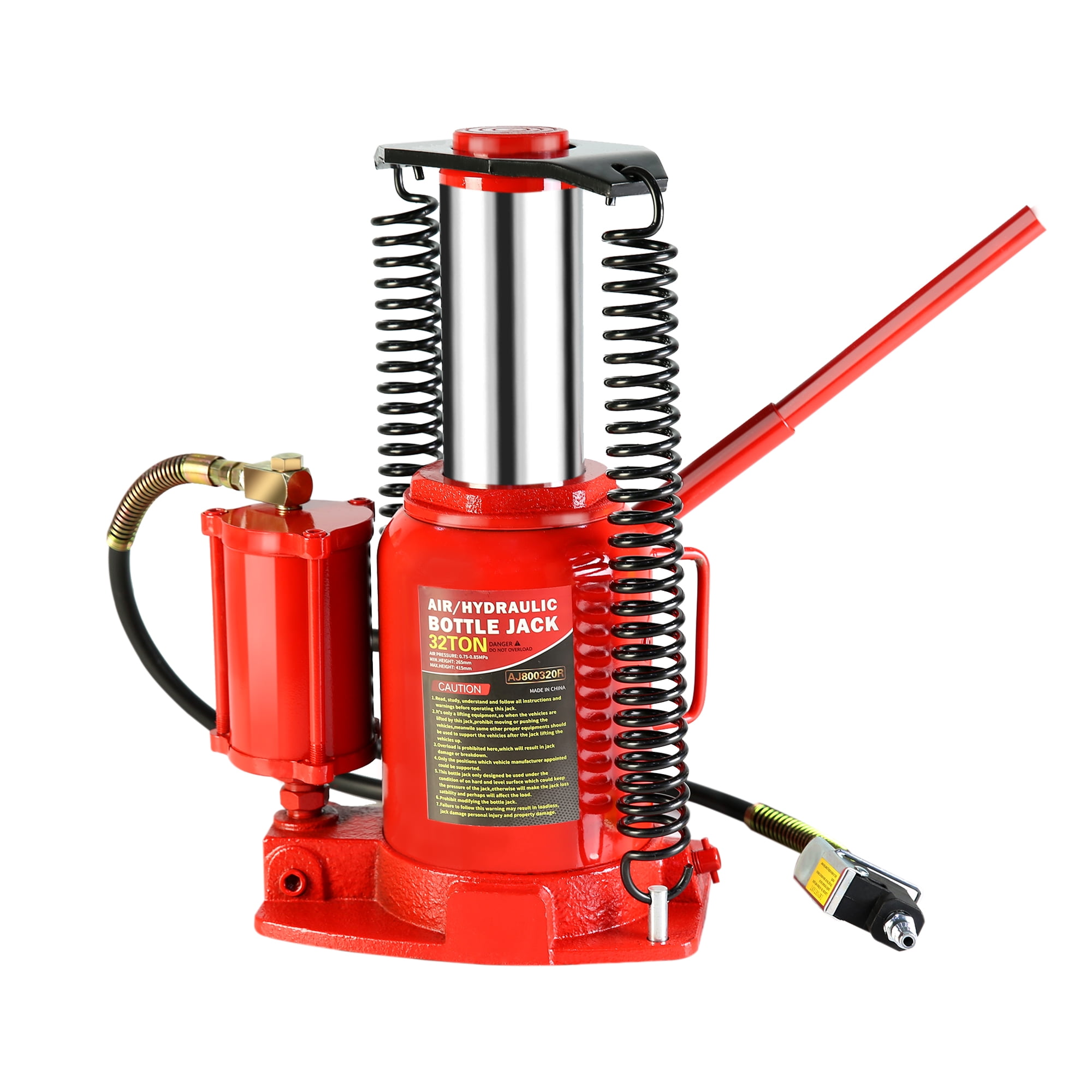 Yoluckea Hydraulic Bottle Jack - 32-Ton Capacity, Air-Operated Portable ...