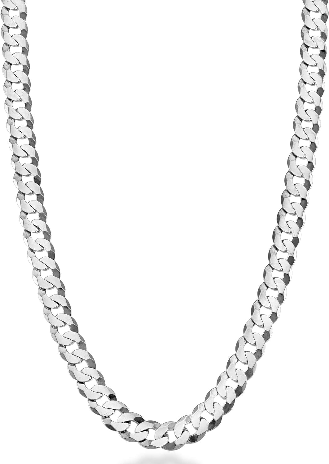 Yomhary Solid Titanium Steel 5mm 22in Diamond Cut Cuban Link Curb Chain ...