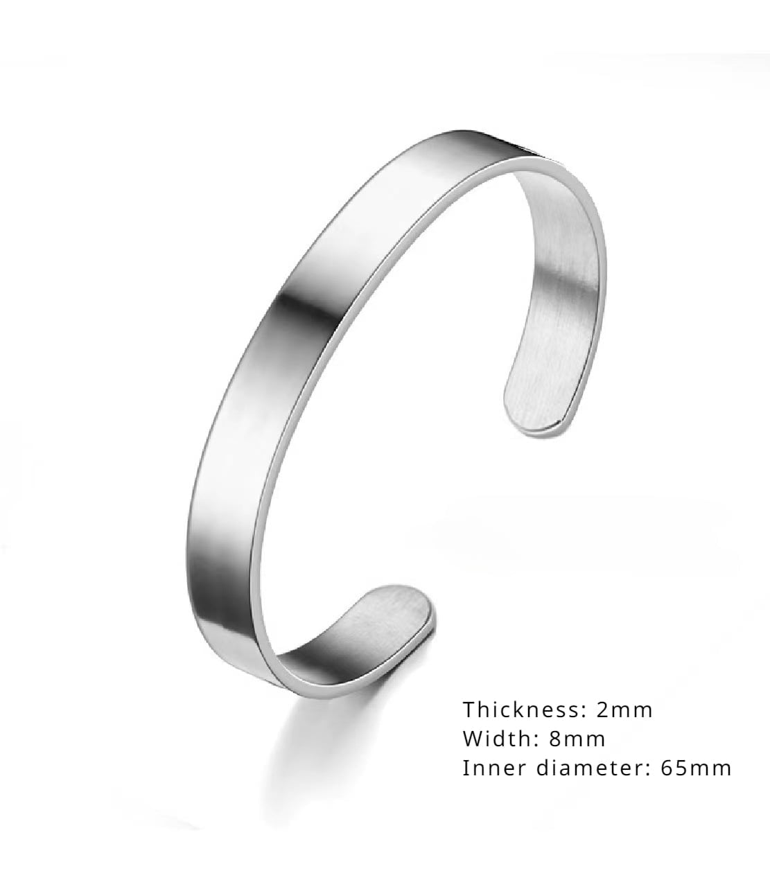 Yomhary Stainless Steel Adjustable Cuff Bangle Bracelet for Men Women ...