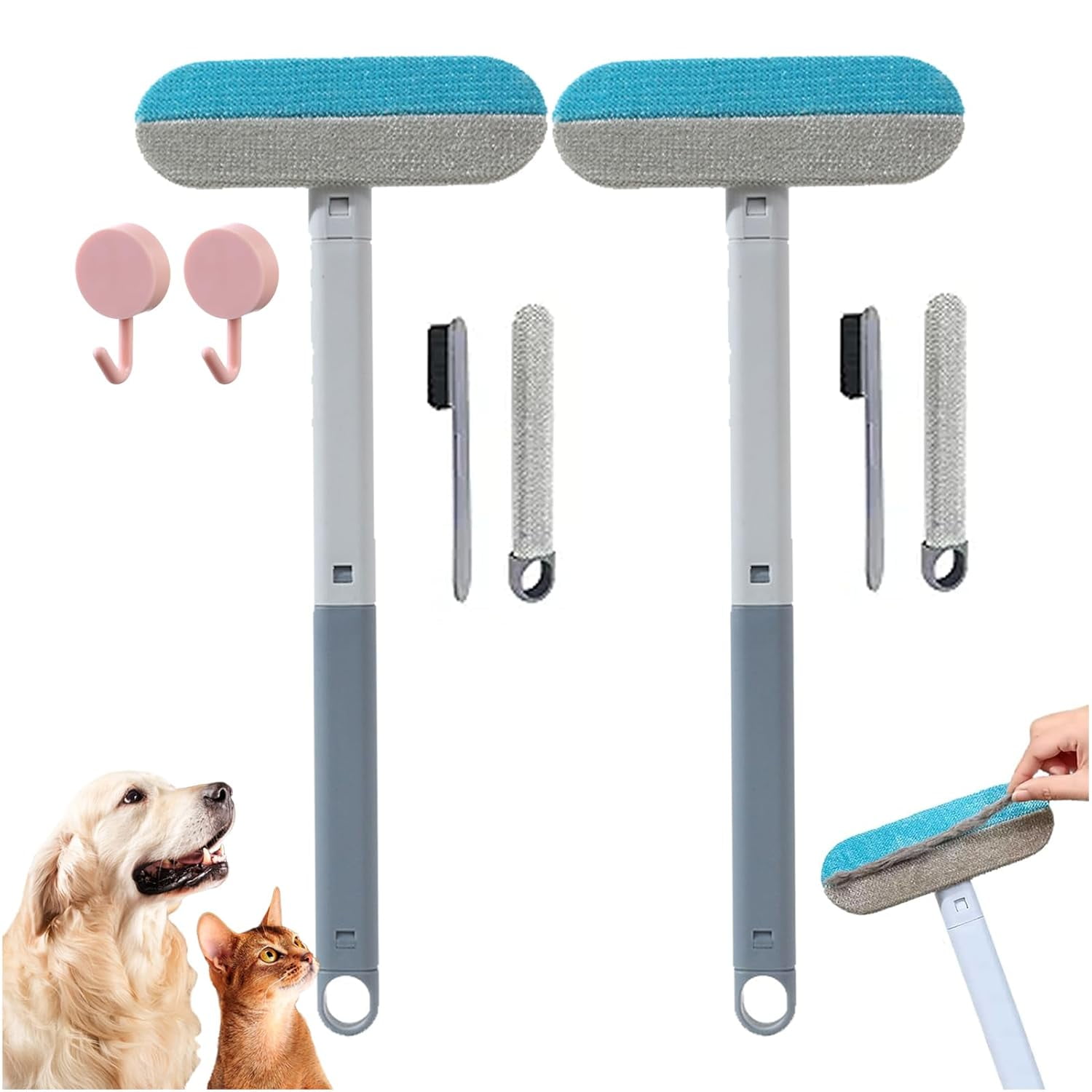 Yomi Pet Hair Remover, Doggocomfy 4 In 1 Pet Hair Removal Tool ...