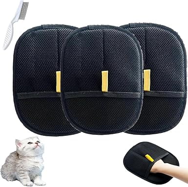 Yomi Pet Hair Remover Glove, Double-Sided Grooming Gloves For Pets ...