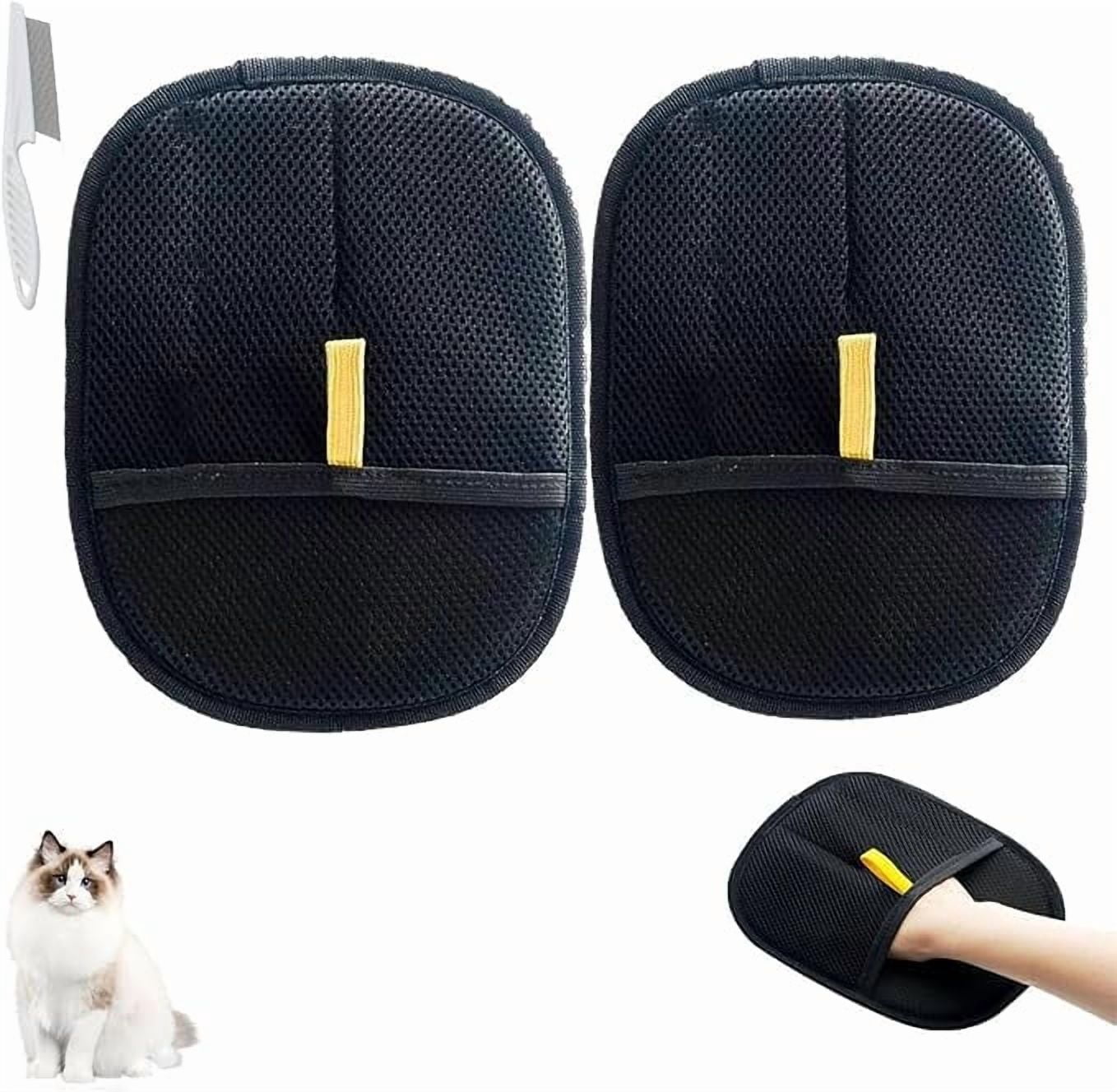 YOMI Pet Hair Remover Glove, Reusable Electrostatic Silicone Mitt, Cat ...