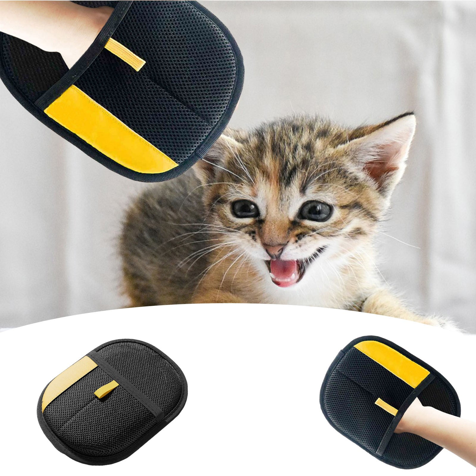 Yomi Pet Hair Remover Glove, Reusable Double Sided Electrostatic Pet ...