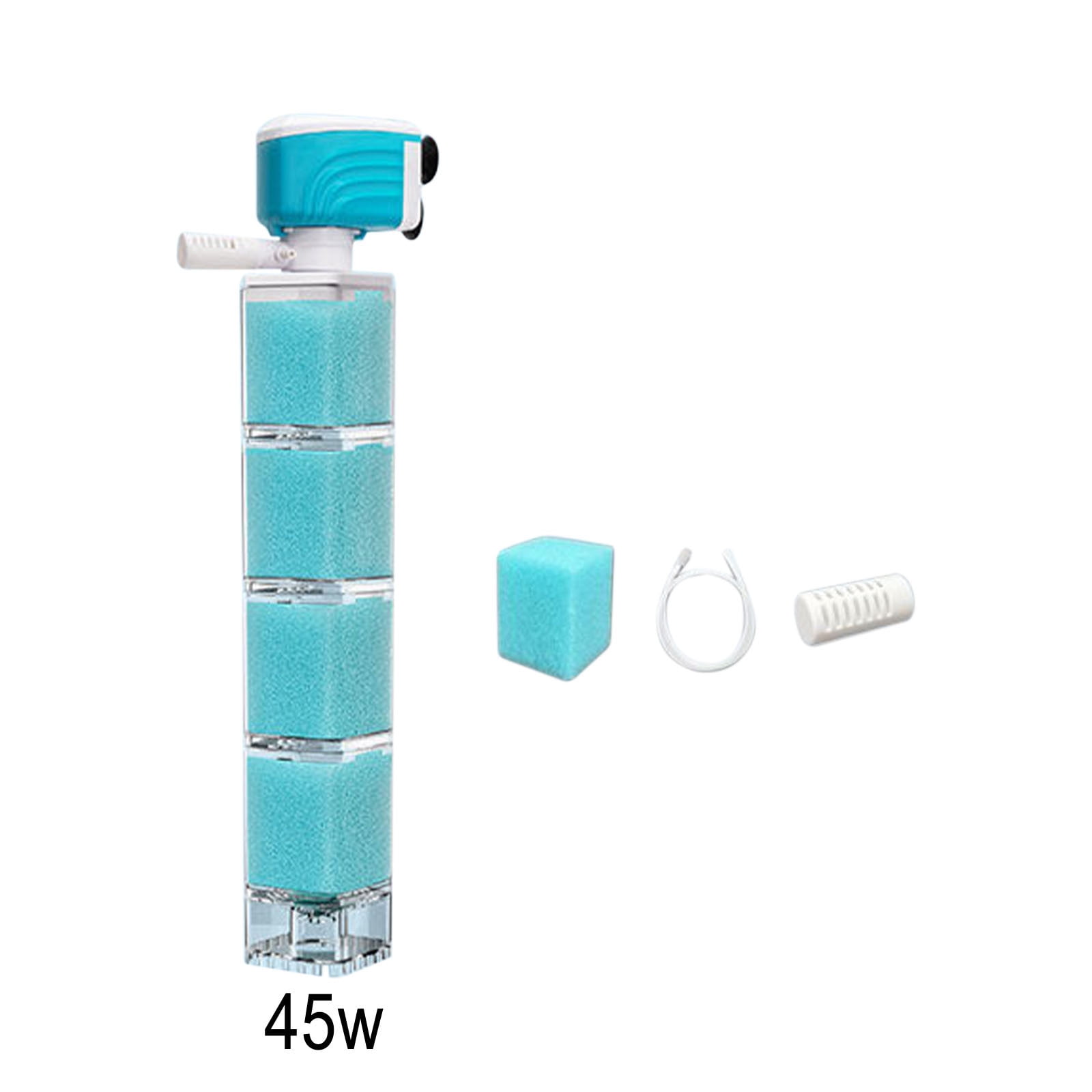 Yomikausa Automatic Aquarium Filter, Silent Submersible Multi-Layer ...