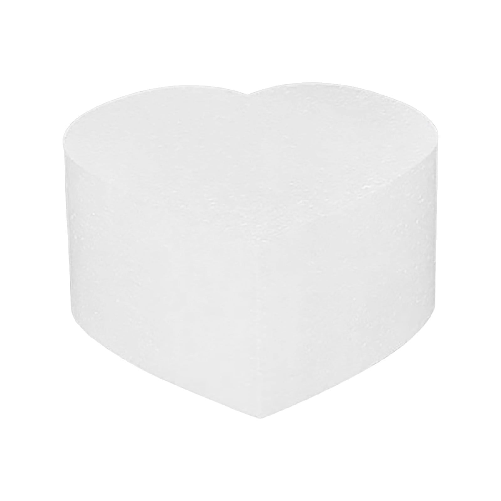 Yoncen 8 Inch Heart Shaped Foam Cake Heart Shaped Prosthetic Cake Model ...